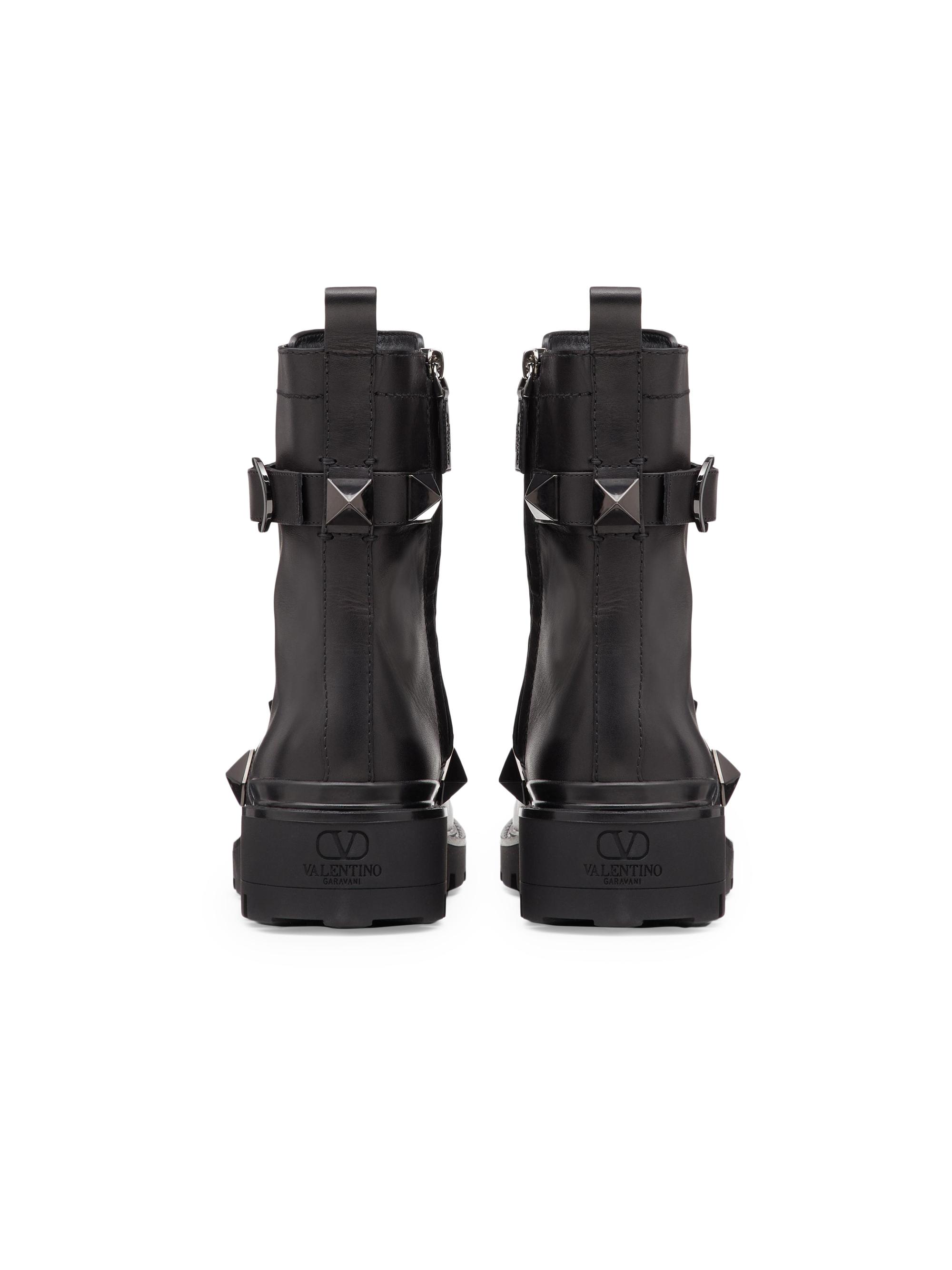 Valentino Garavani Roman 40MM Stud Calfskin Combat Boots | Saks Fifth ...