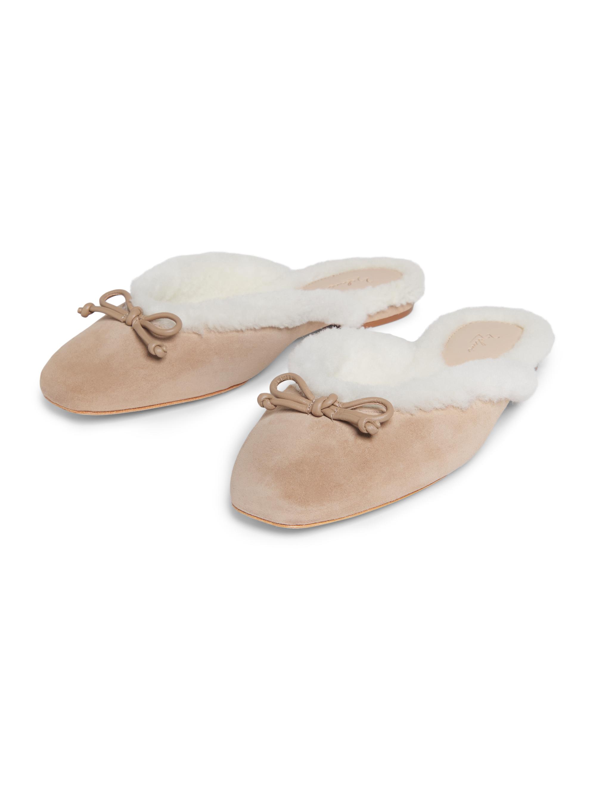 22élevé Shearling-Lined Suede Mules | Saks Fifth Avenue