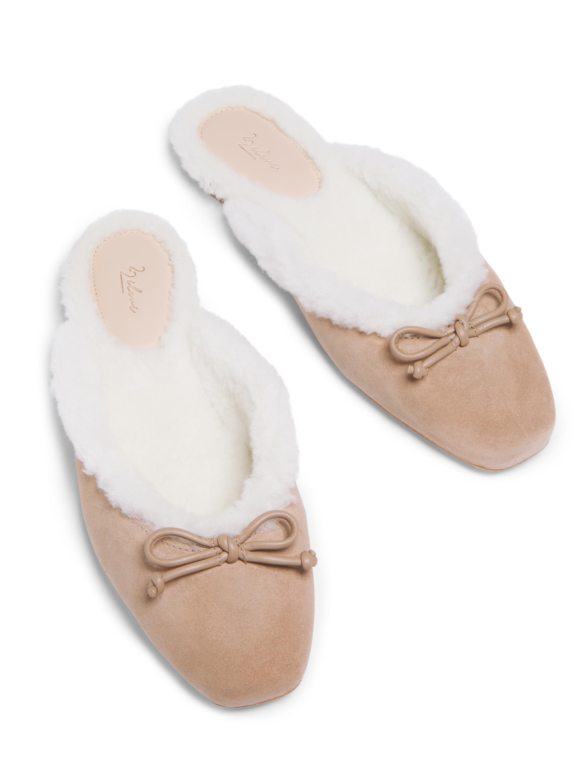 22élevé Shearling-Lined Suede Mules | Saks Fifth Avenue