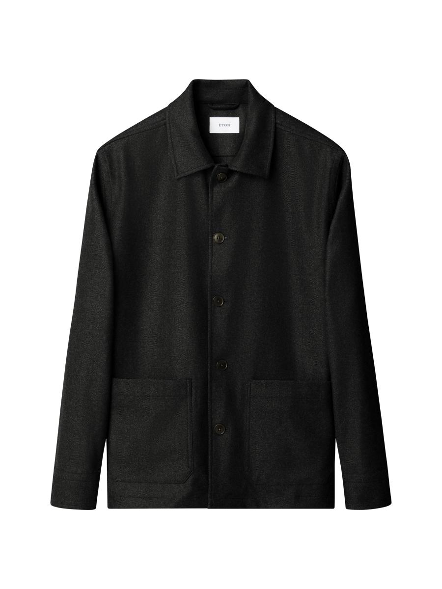 Eton Herringbone Wool-Cashmere Jacket | Saks Fifth Avenue