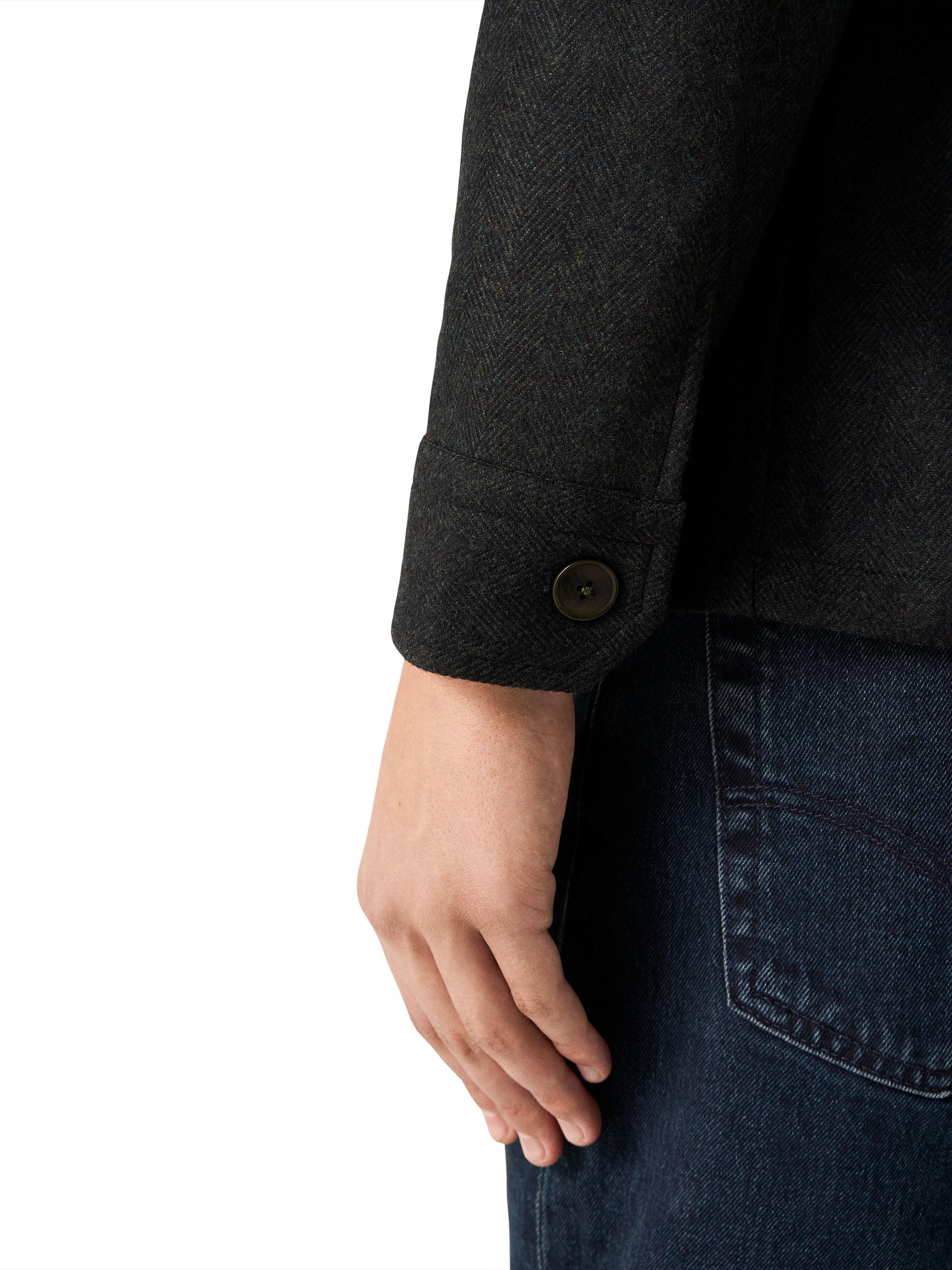 Eton Herringbone Wool-Cashmere Jacket | Saks Fifth Avenue
