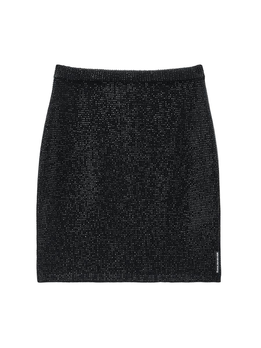Alexander Wang Hotfix Wool-Blend Knit Miniskirt | Saks Fifth Avenue