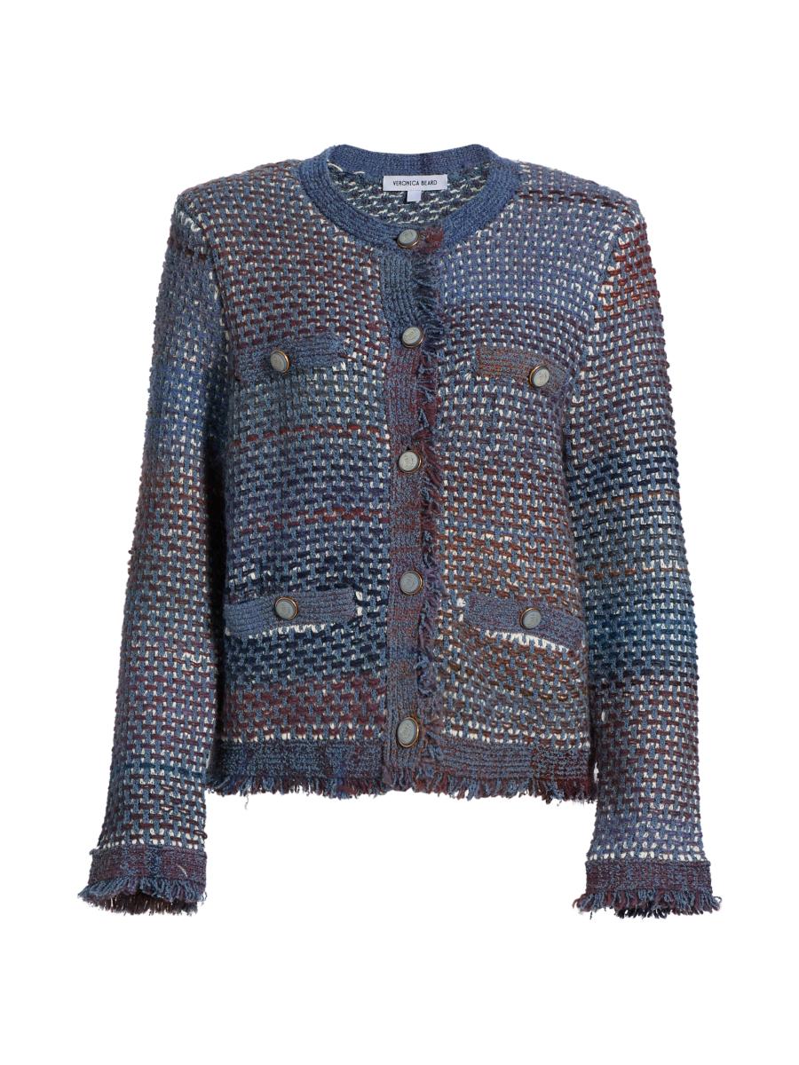 Veronica Beard Sariyah Cotton-Blend Knit Jacket | Saks Fifth Avenue