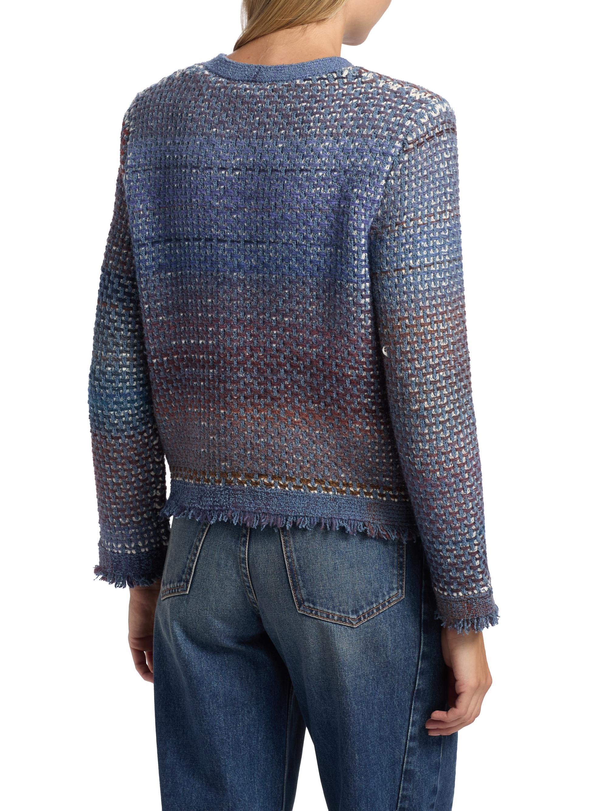 Veronica Beard Sariyah Cotton-Blend Knit Jacket | Saks Fifth Avenue