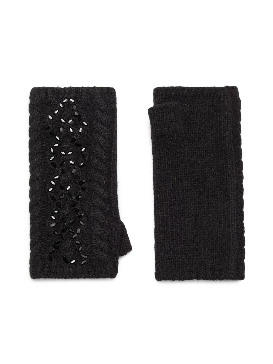 Carolyn Rowan Collection Cable Knit Cashmere Fingerless Gloves | Saks ...