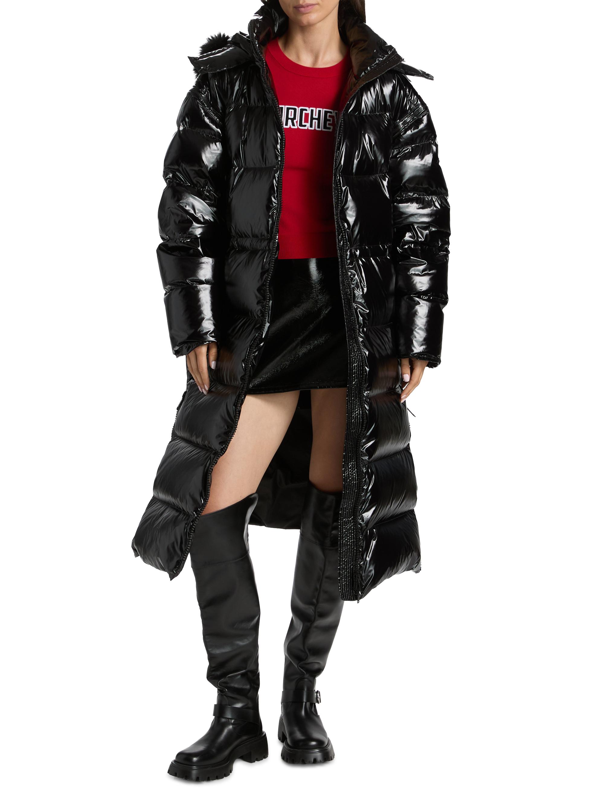 MICHAEL Michael Kors Hooded Long Puffer Down Coat | Saks Fifth Avenue