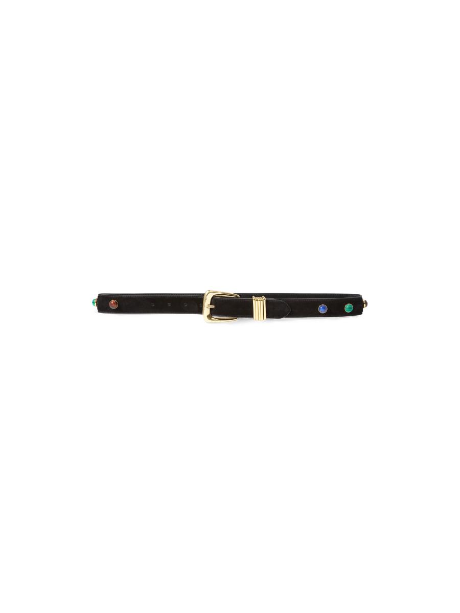 Veronica Beard Arch Embellished Suede Belt | Saks Fifth Avenue