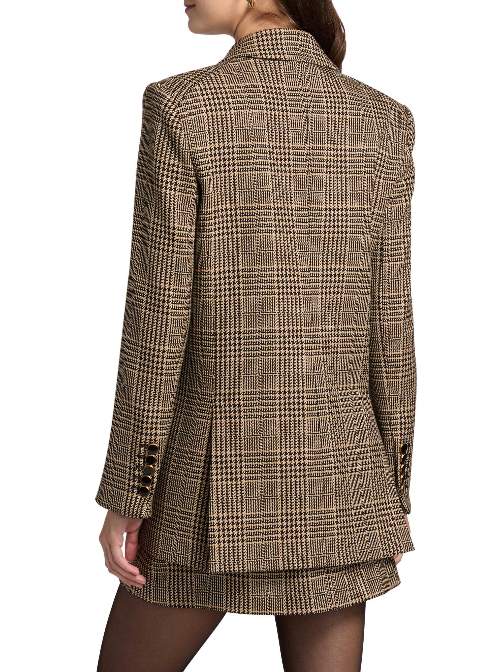 Veronica Beard Rhys Dickey Houndstooth Double-Breasted Jacket | Saks ...