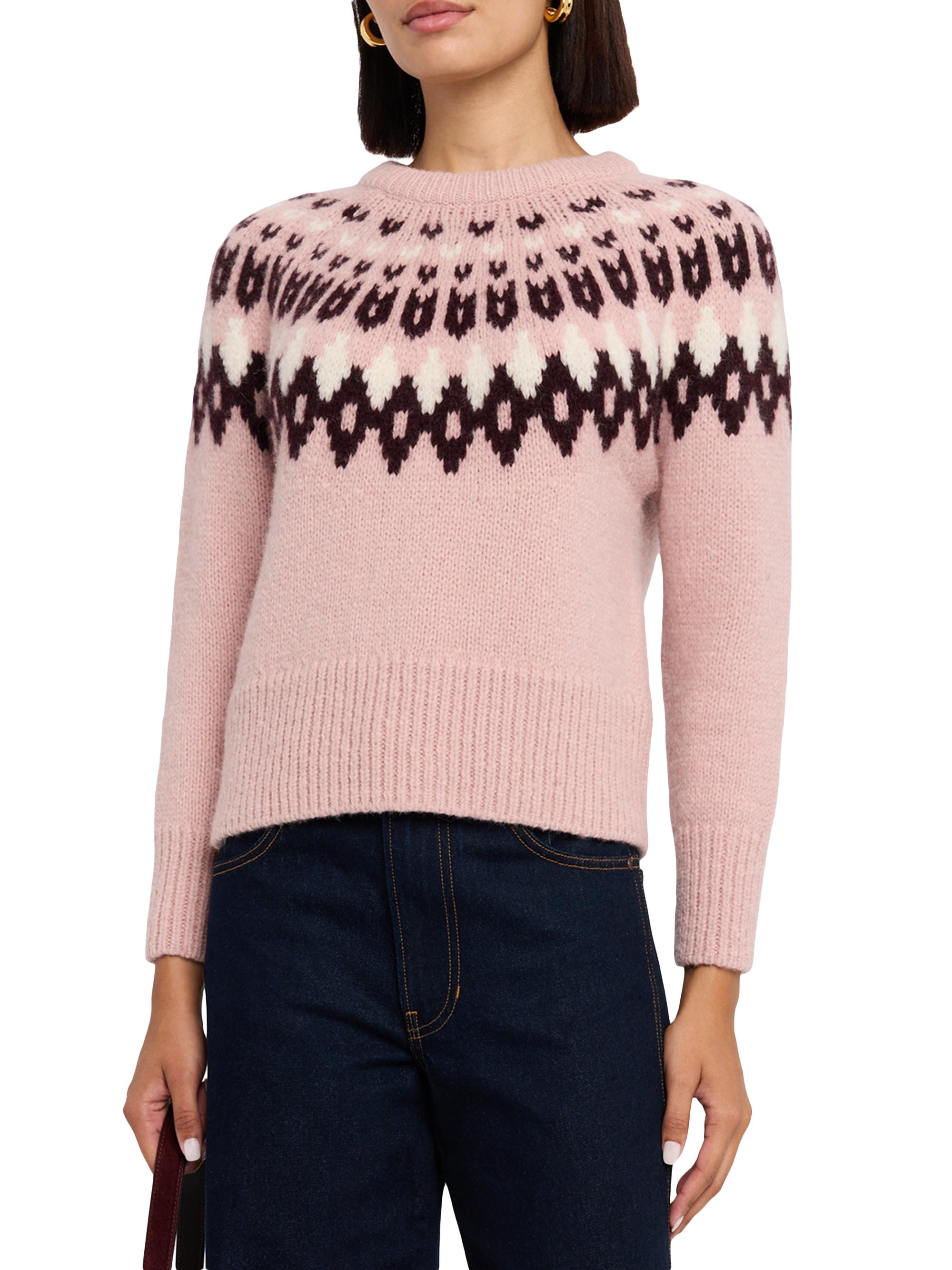 Veronica Beard Anne Alpaca-Blend Fair Isle Sweater | Saks Fifth Avenue