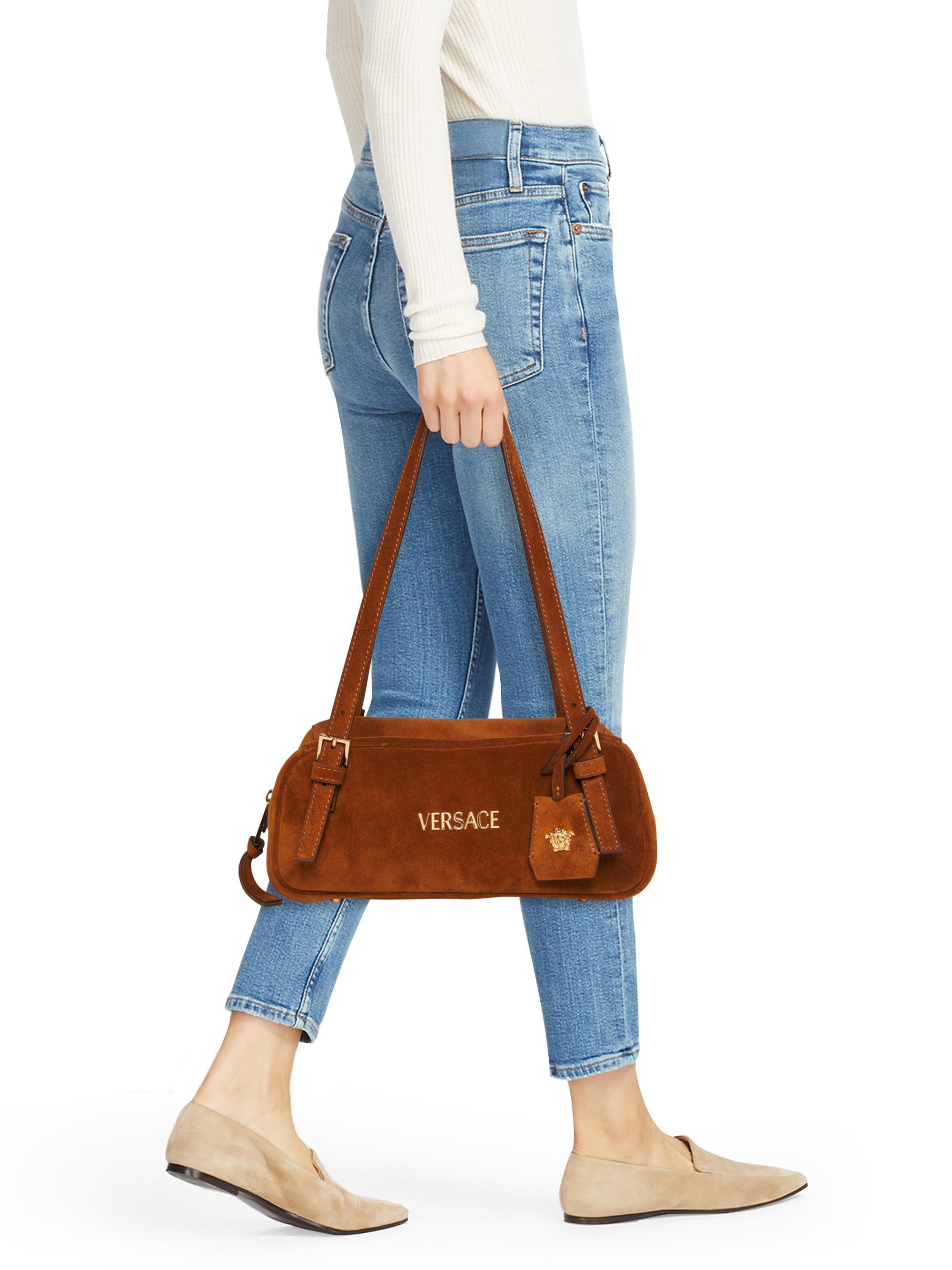 Versace Suede Shoulder Bag | Saks Fifth Avenue