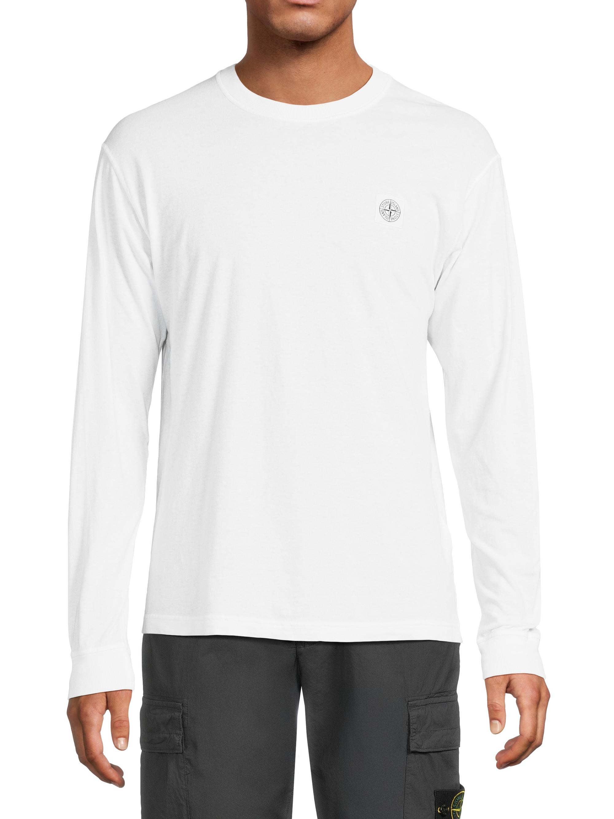 Stone Island Long-Sleeve Cotton T-Shirt | Saks Fifth Avenue
