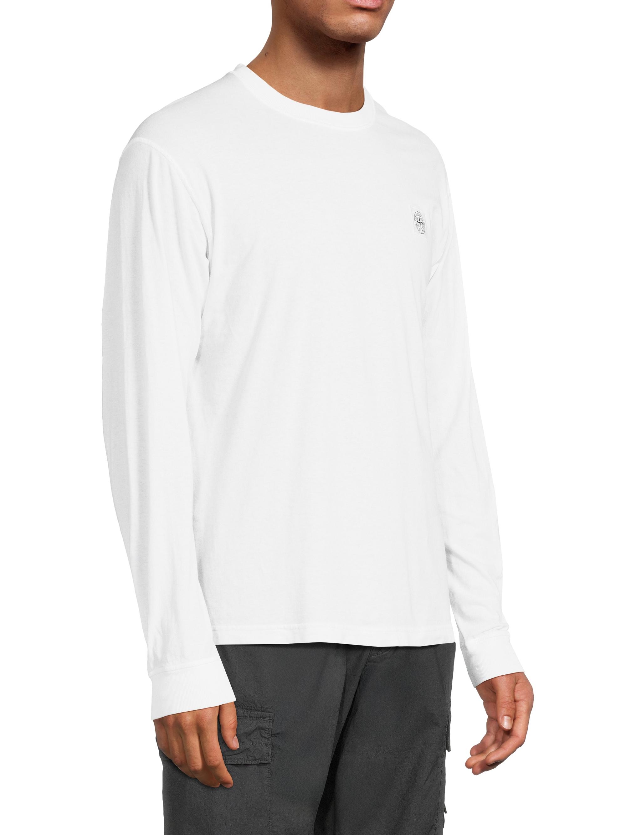 Stone Island Long-Sleeve Cotton T-Shirt | Saks Fifth Avenue