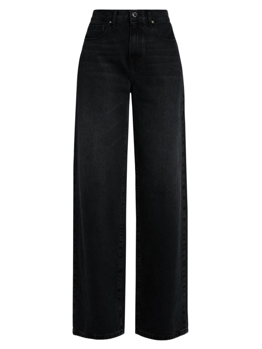 Brandon Maxwell Callan Denim High-Rise Wide-Leg Jeans | Saks Fifth Avenue