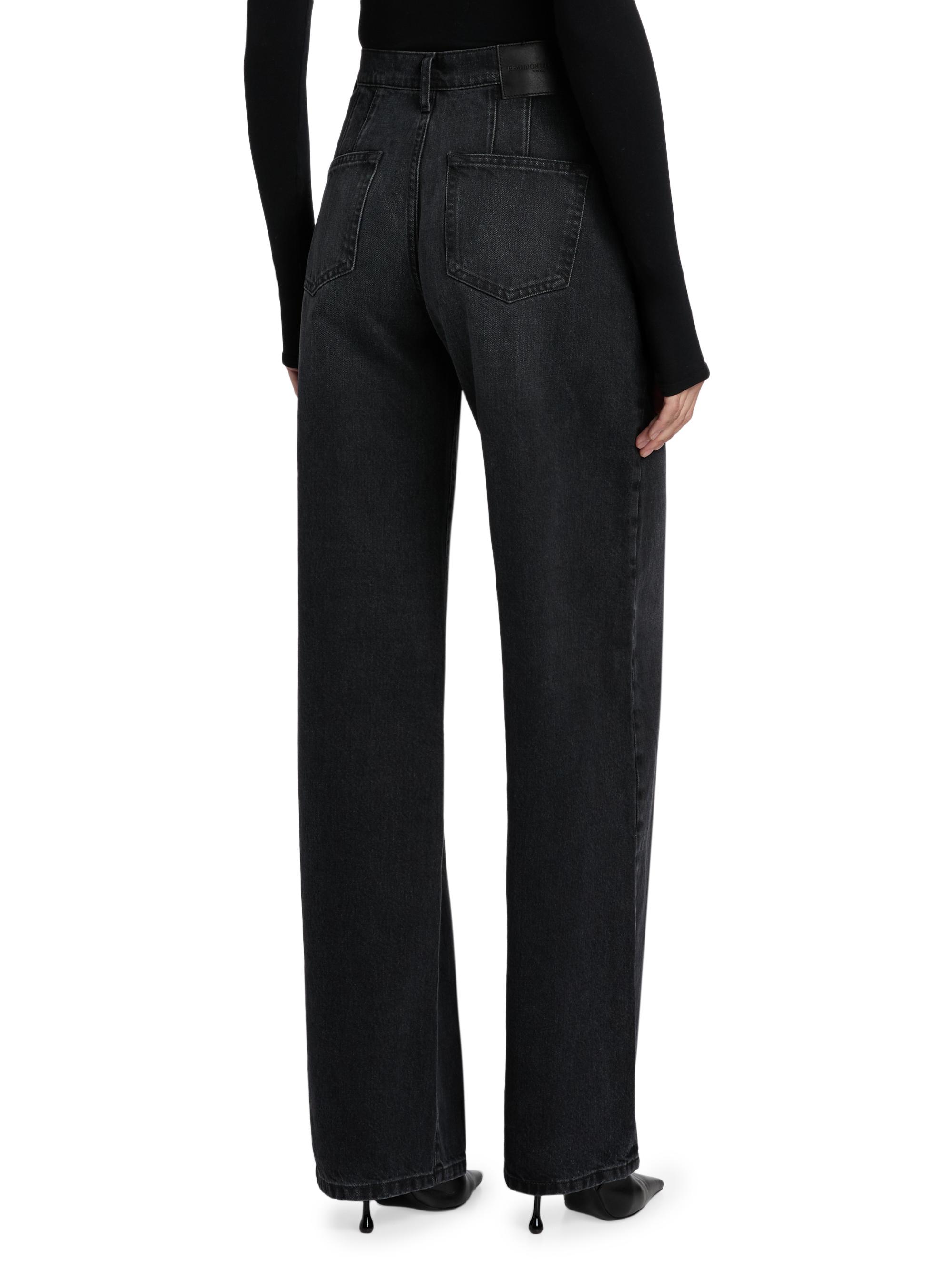 Brandon Maxwell Callan Denim High-Rise Wide-Leg Jeans | Saks Fifth Avenue