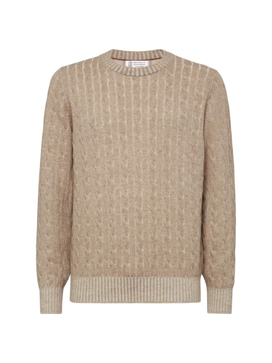 Brunello Cucinelli Cashmere Vanisé Cable Knit Sweater | Saks Fifth Avenue