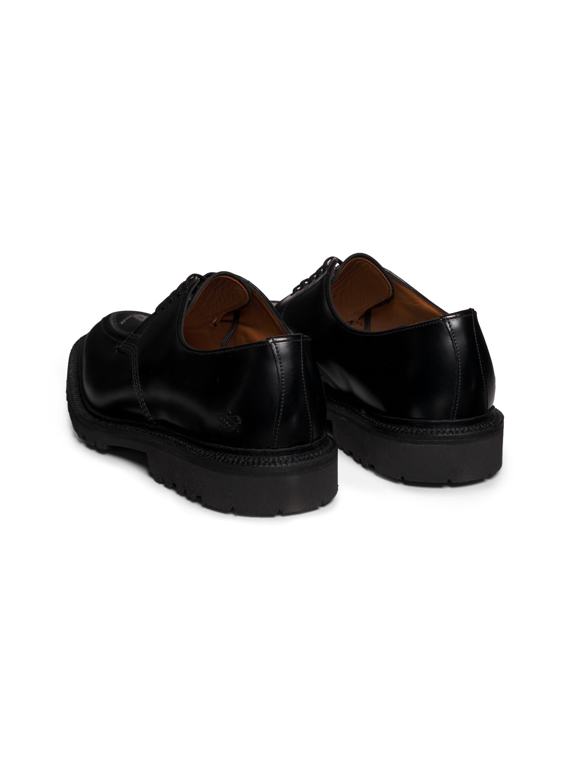 CDG Homme Comme des Garçons PLAY x Sanders Glossy Leather Loafers ...