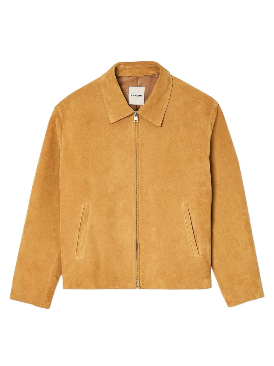 Sandro Split Leather Jacket | Saks Fifth Avenue