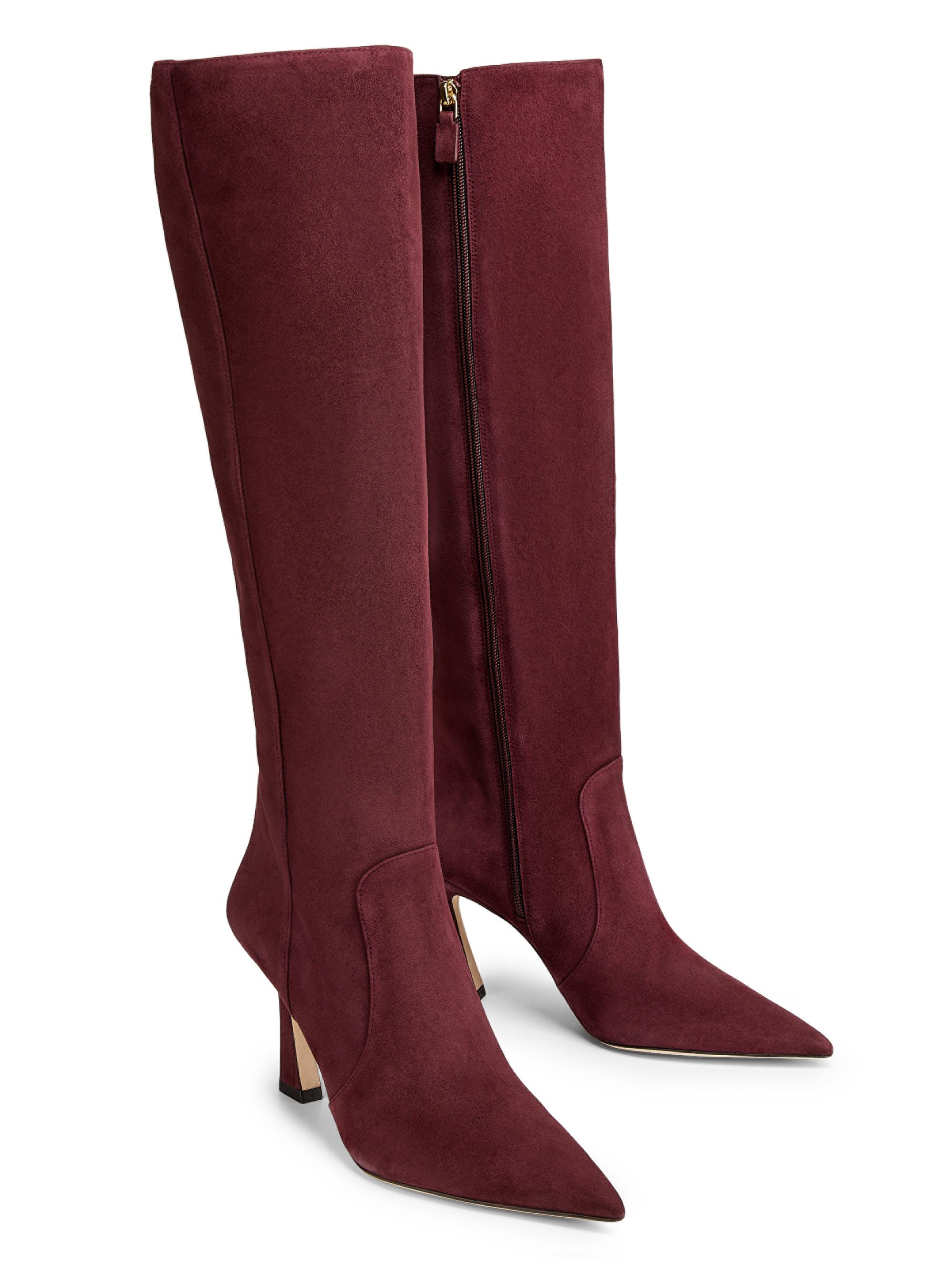 Stuart Weitzman Boot Vinnie 85MM Suede Boots | Saks Fifth Avenue