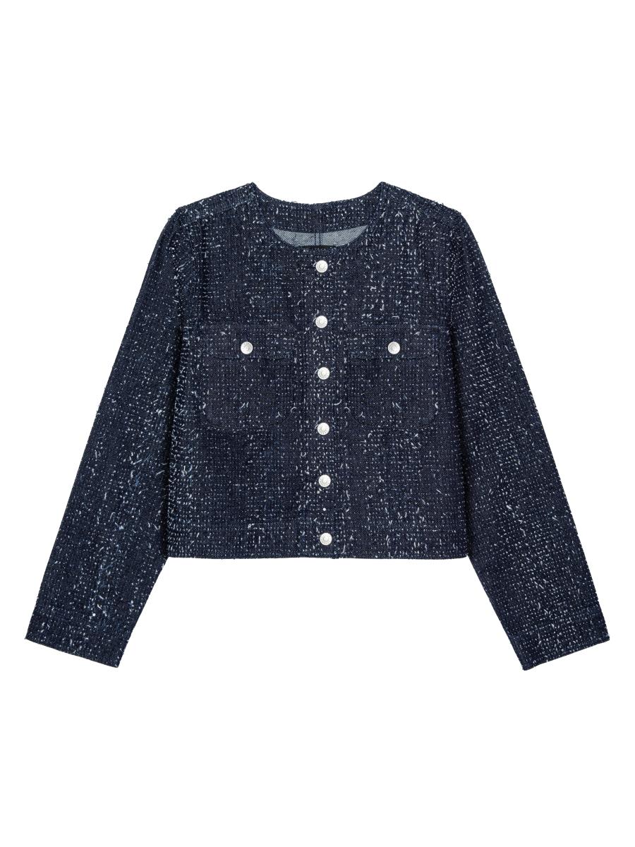 Rails Capistrano Denim Tweed Jacket | Saks Fifth Avenue