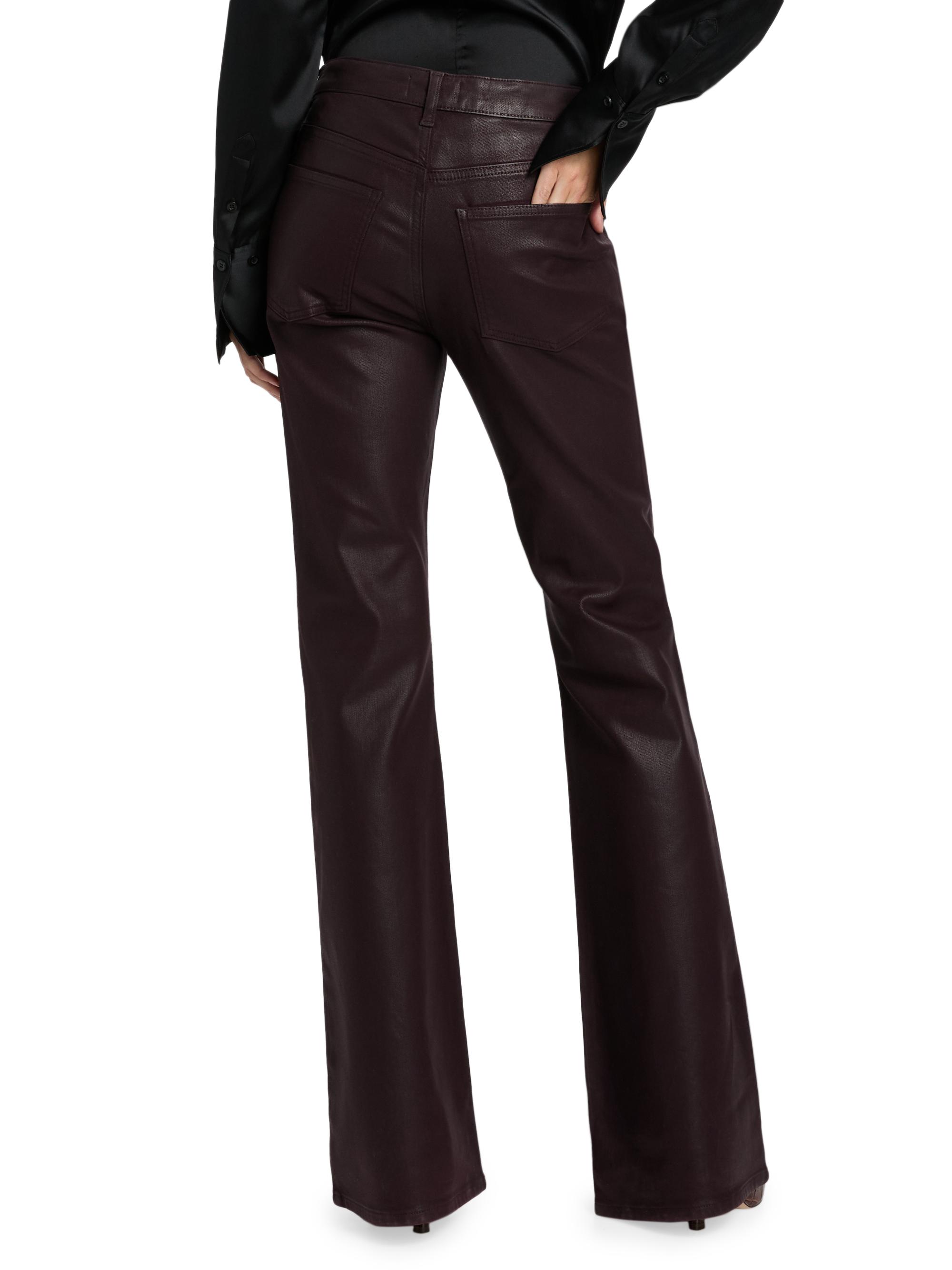 Ramy Brook Helena Coated Mid-Rise Flared Jeans | Saks Fifth Avenue
