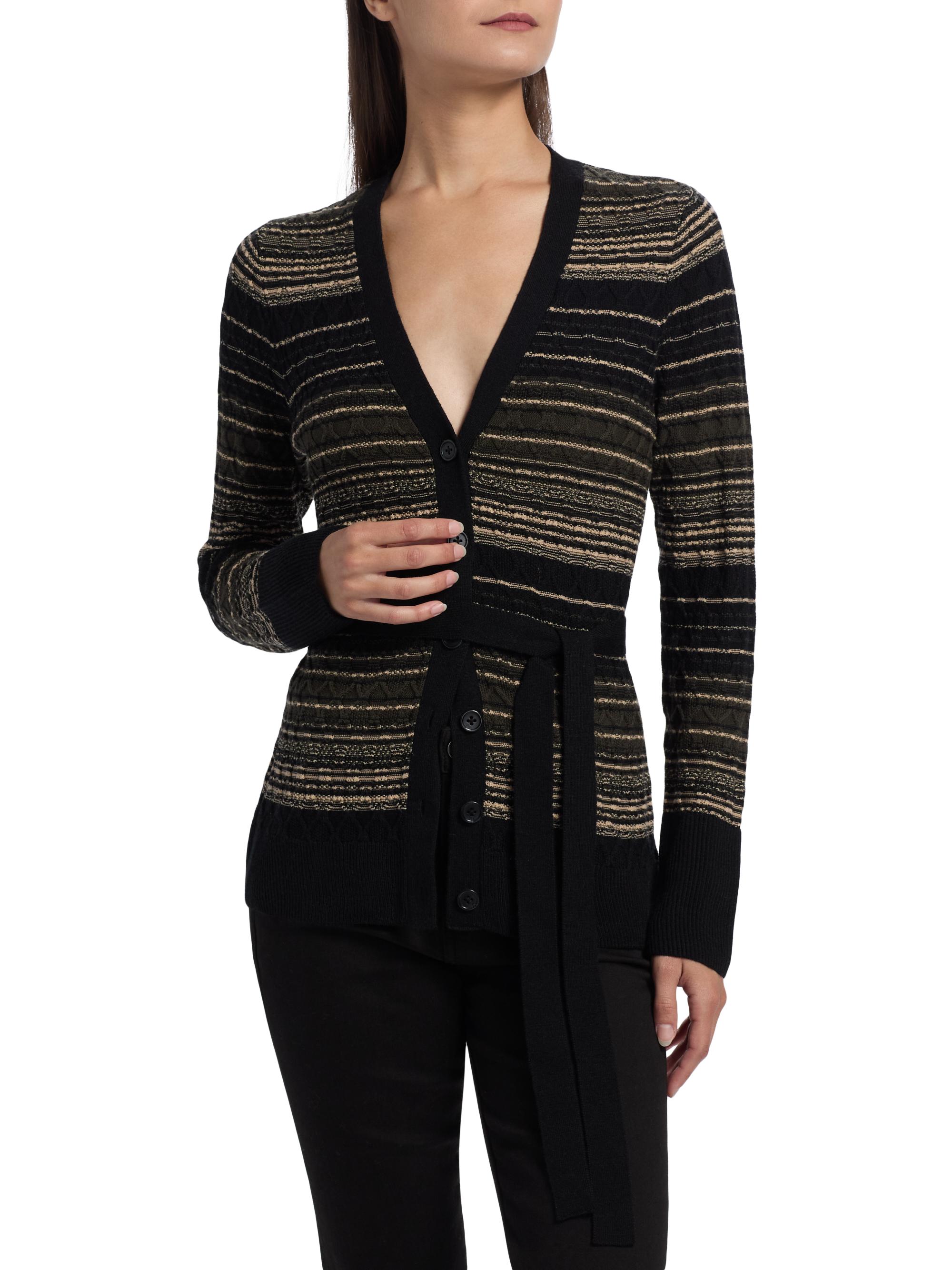 Ramy Brook Michelle Striped Wool-Blend Cardigan | Saks Fifth Avenue