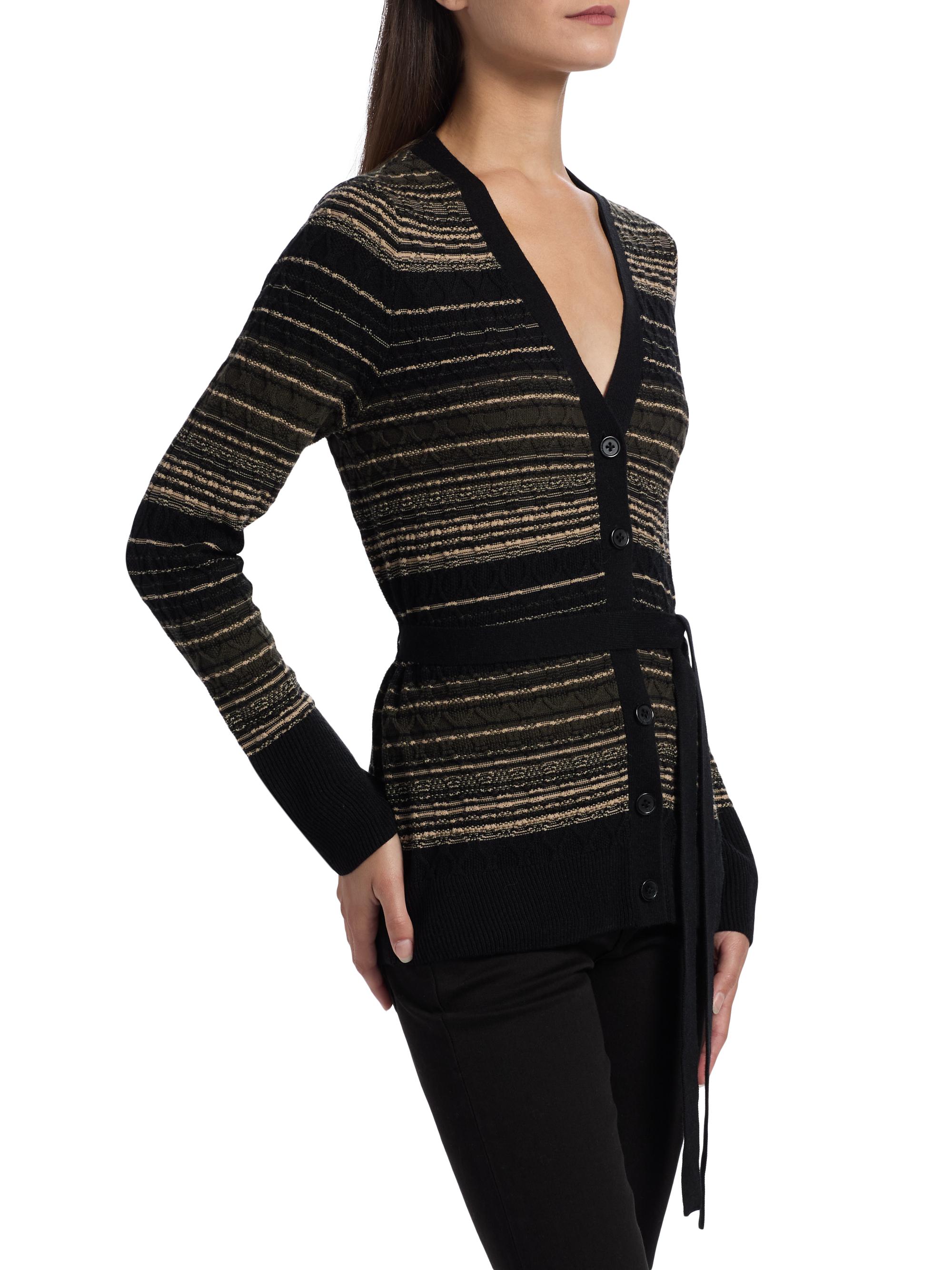 Ramy Brook Michelle Striped Wool-Blend Cardigan | Saks Fifth Avenue