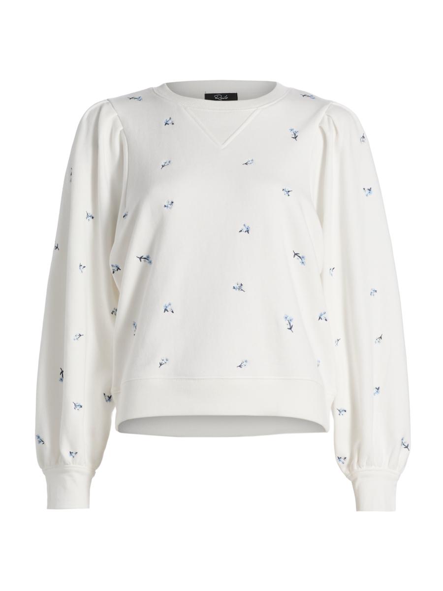 Rails Tiffany Floral-Embroidered Cotton Sweatshirt | Saks Fifth Avenue