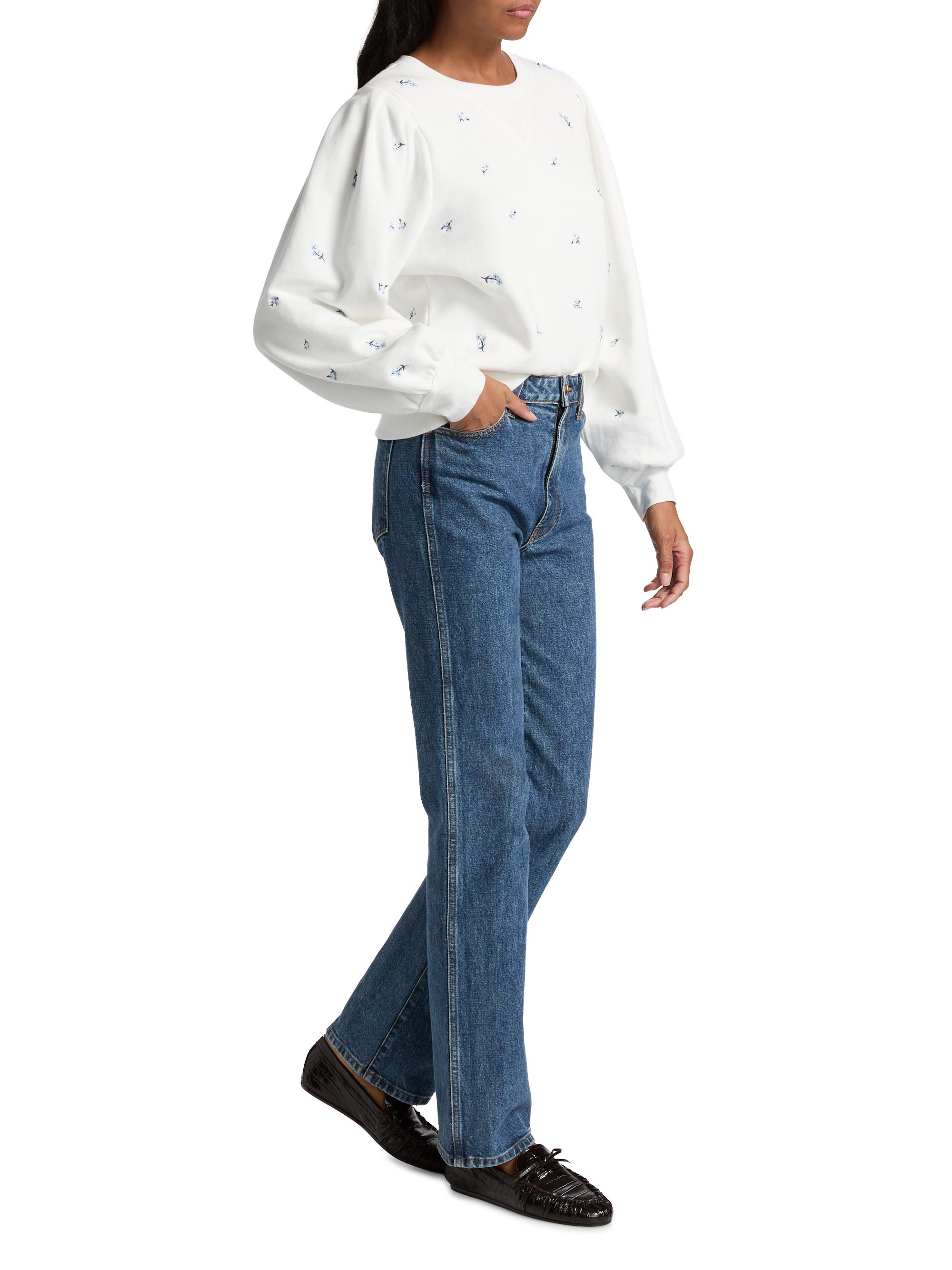 Rails Tiffany Floral-Embroidered Cotton Sweatshirt | Saks Fifth Avenue
