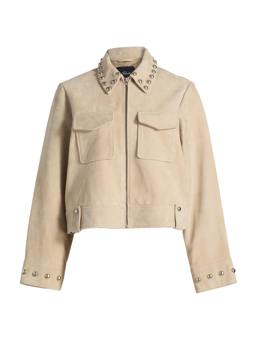 Rails Zeta Studded Suede Jacket | Saks Fifth Avenue