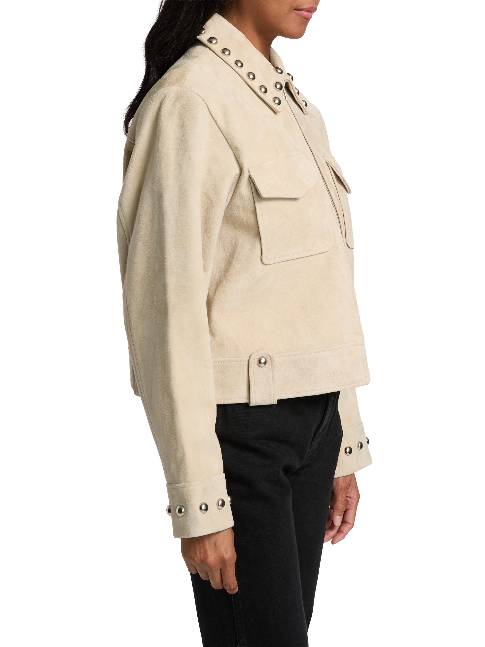 Rails Zeta Studded Suede Jacket | Saks Fifth Avenue