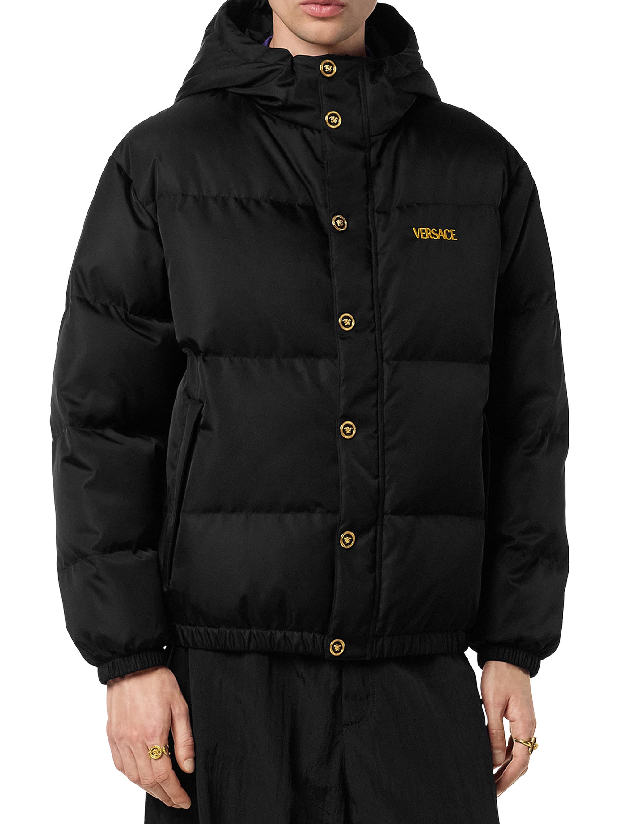 Versace Logo Down Puffer Jacket | Saks Fifth Avenue