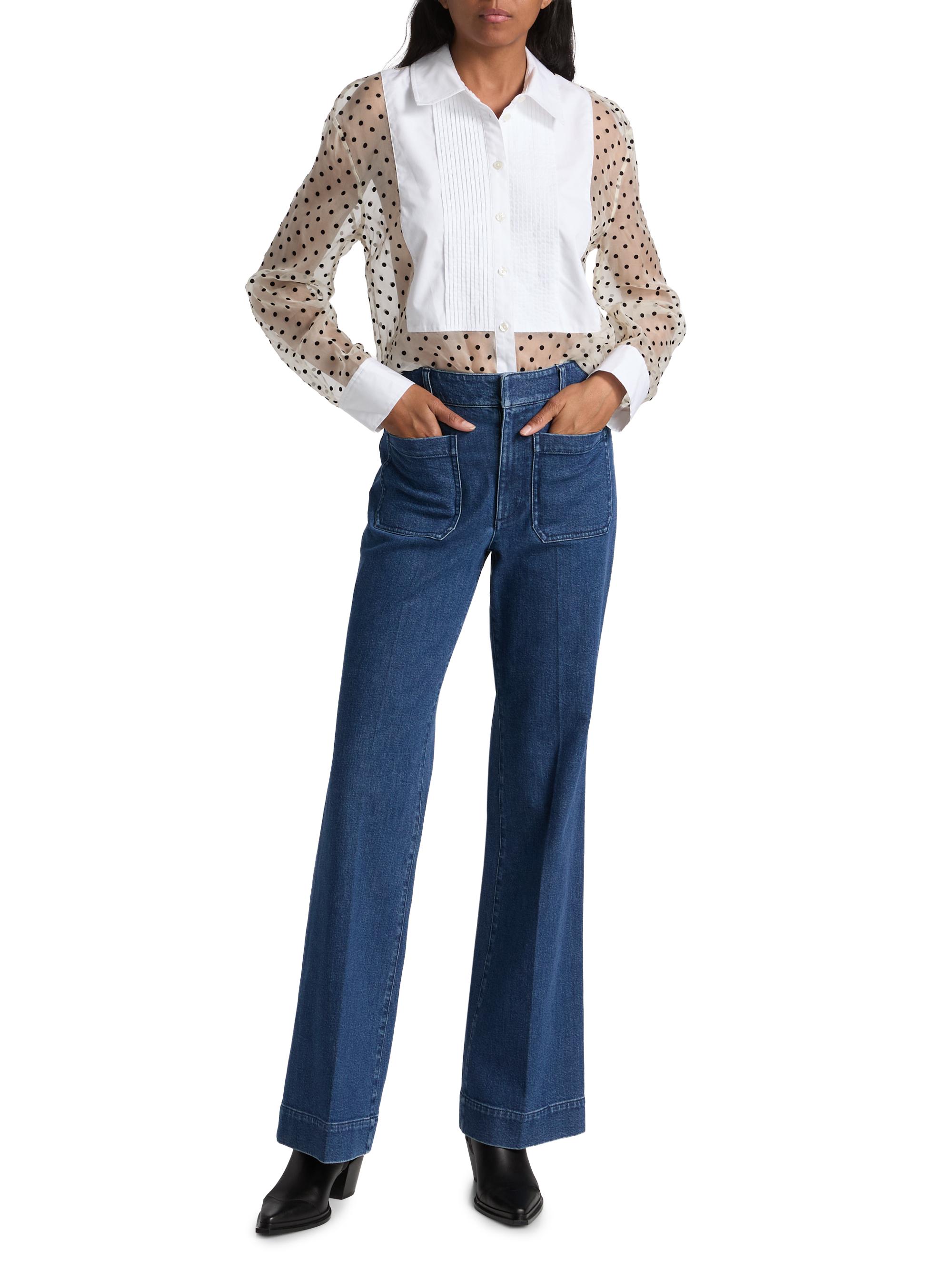 Tanya Taylor Arielle Polka Dot Silk Shirt | Saks Fifth Avenue
