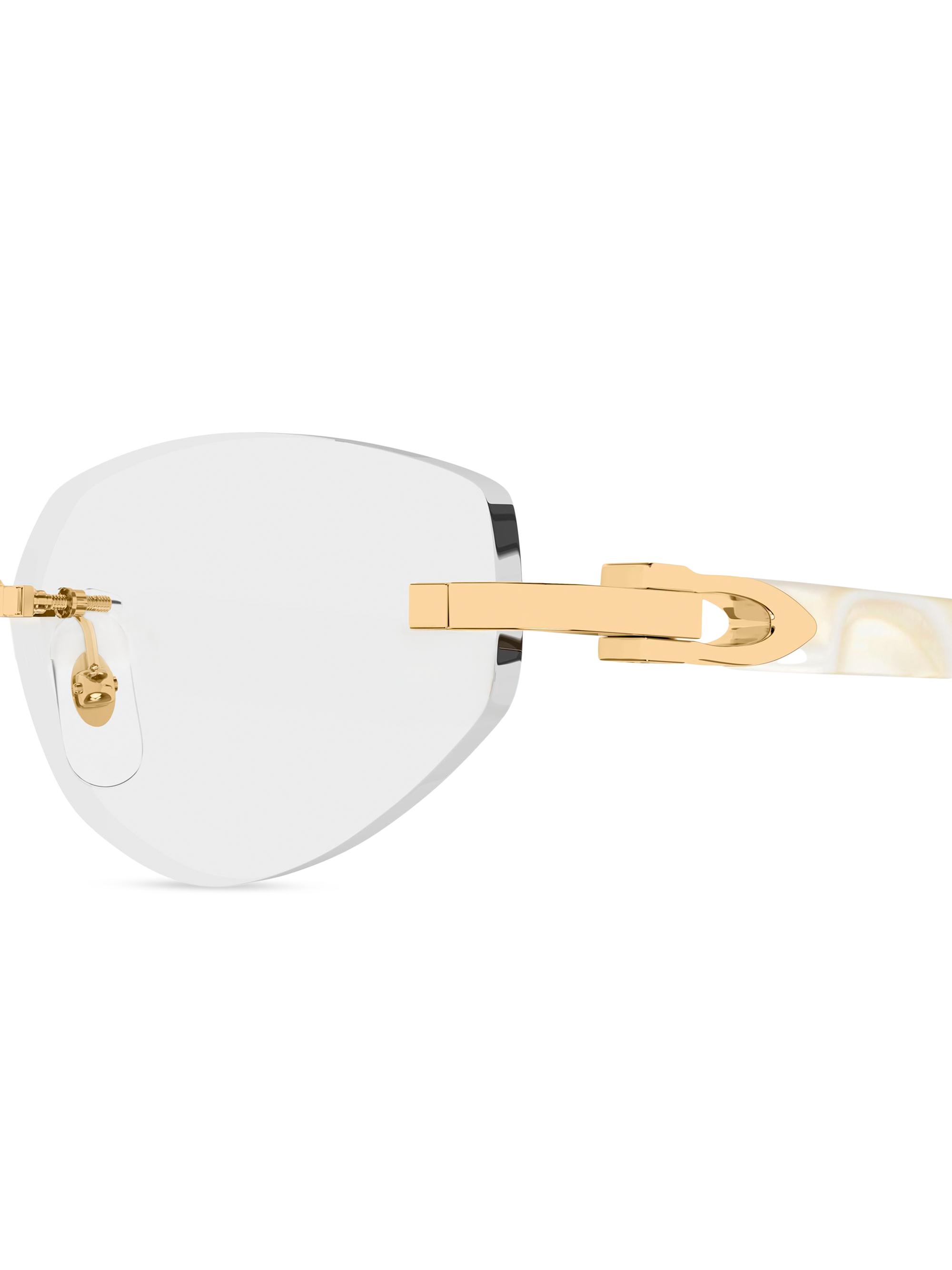 Cartier C Decor 55MM Rimless Cat-Eye Eyeglasses | Saks Fifth Avenue