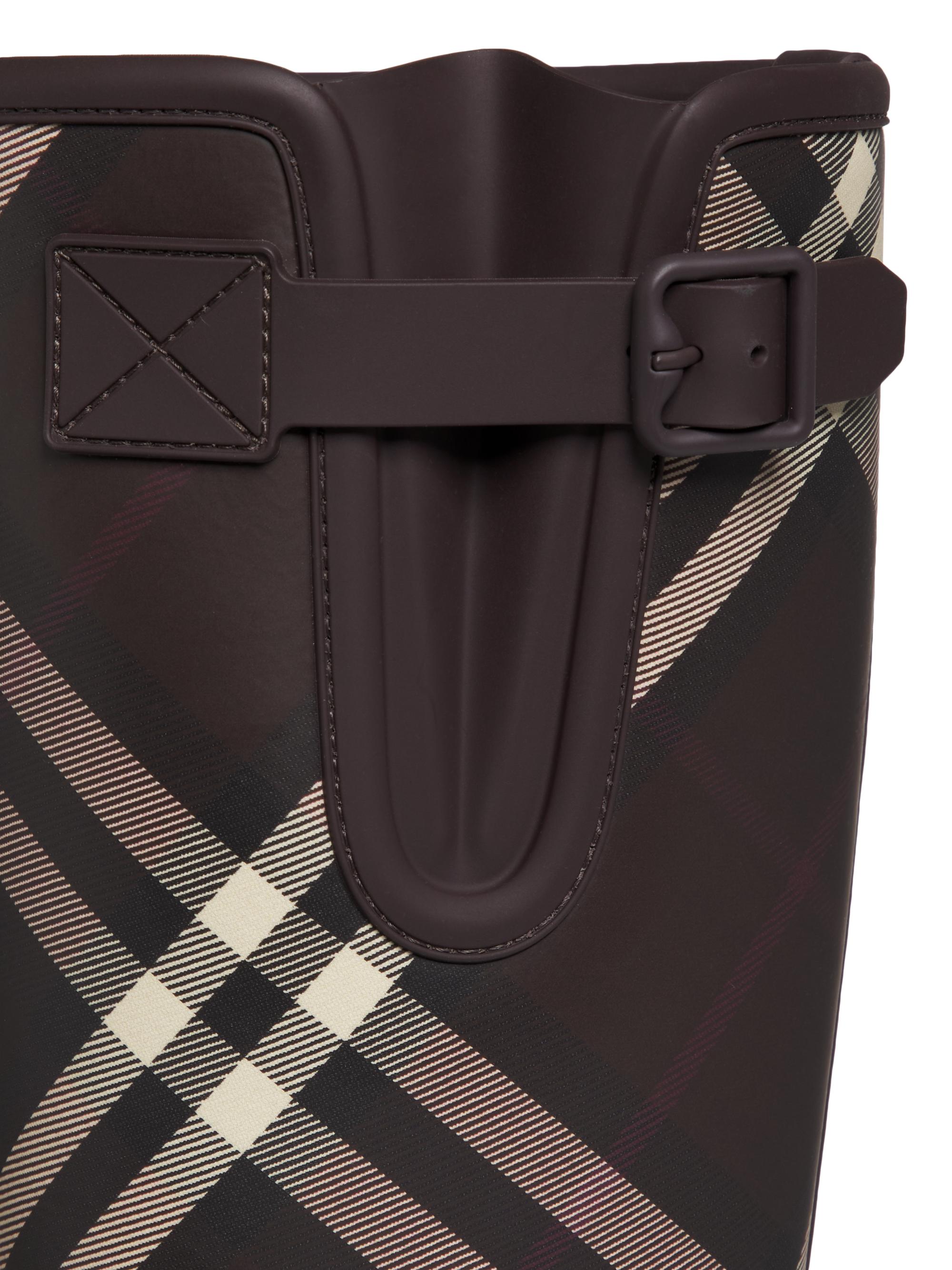 Burberry LF Marsh Check Boots | Saks Fifth Avenue