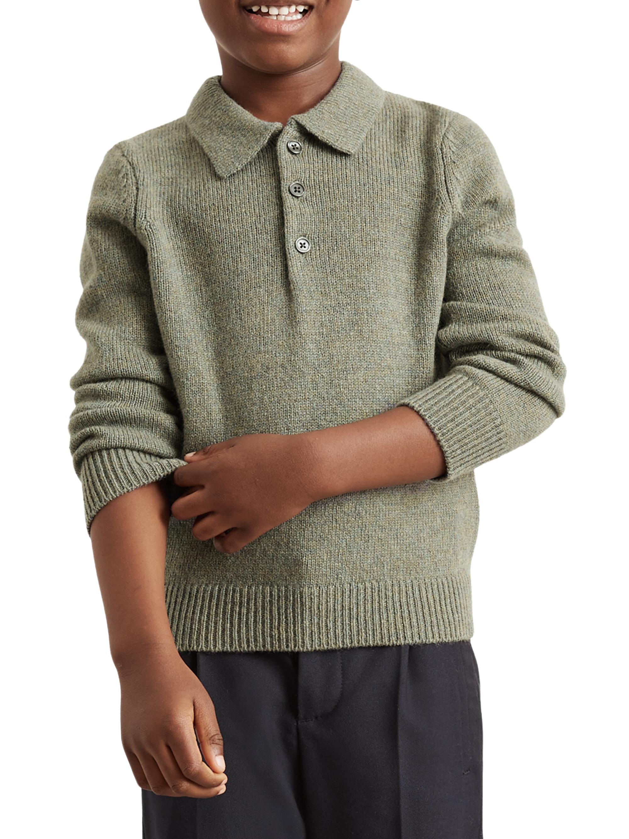 Reiss Little Boy's & Boy's Deansgate Wool-Cashmere Polo Sweater | Saks ...