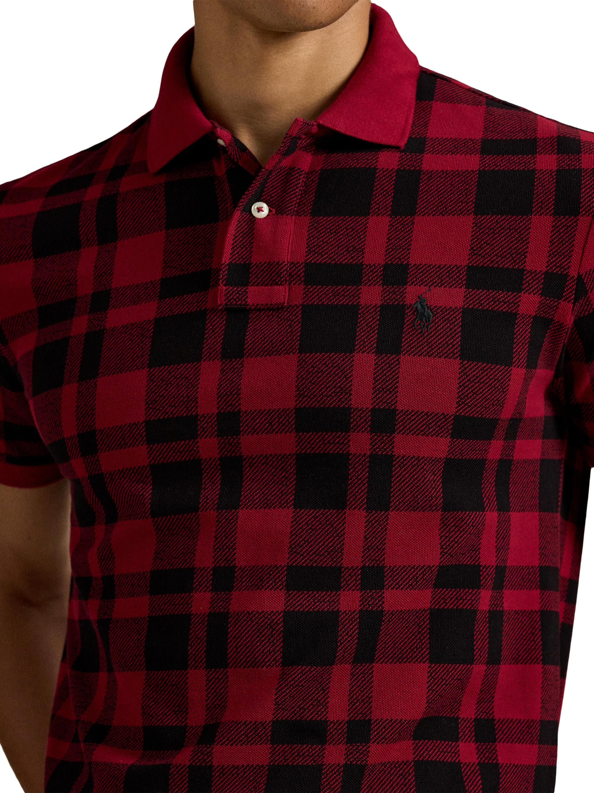 Polo Ralph Lauren Plaid Cotton Polo Shirt | Saks Fifth Avenue