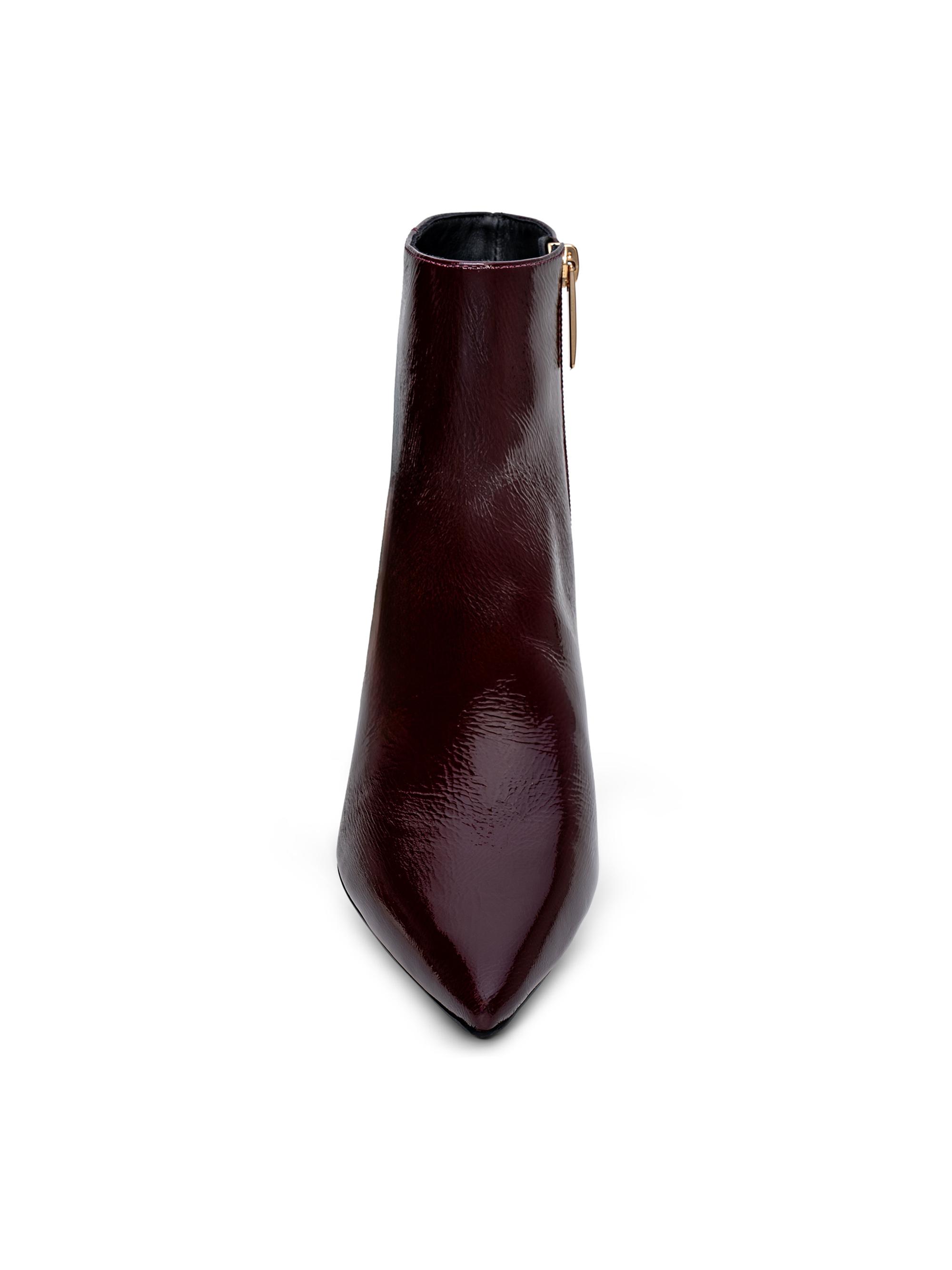 L'AGENCE Lilly 75MM Patent Leather Ankle Boots | Saks Fifth Avenue