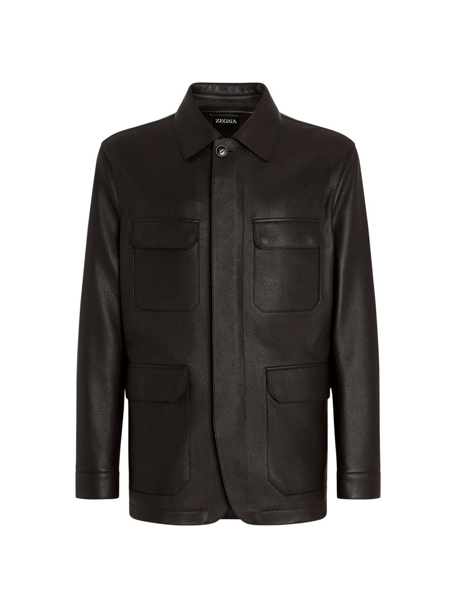 ZEGNA Deerskin Field Jacket | Saks Fifth Avenue