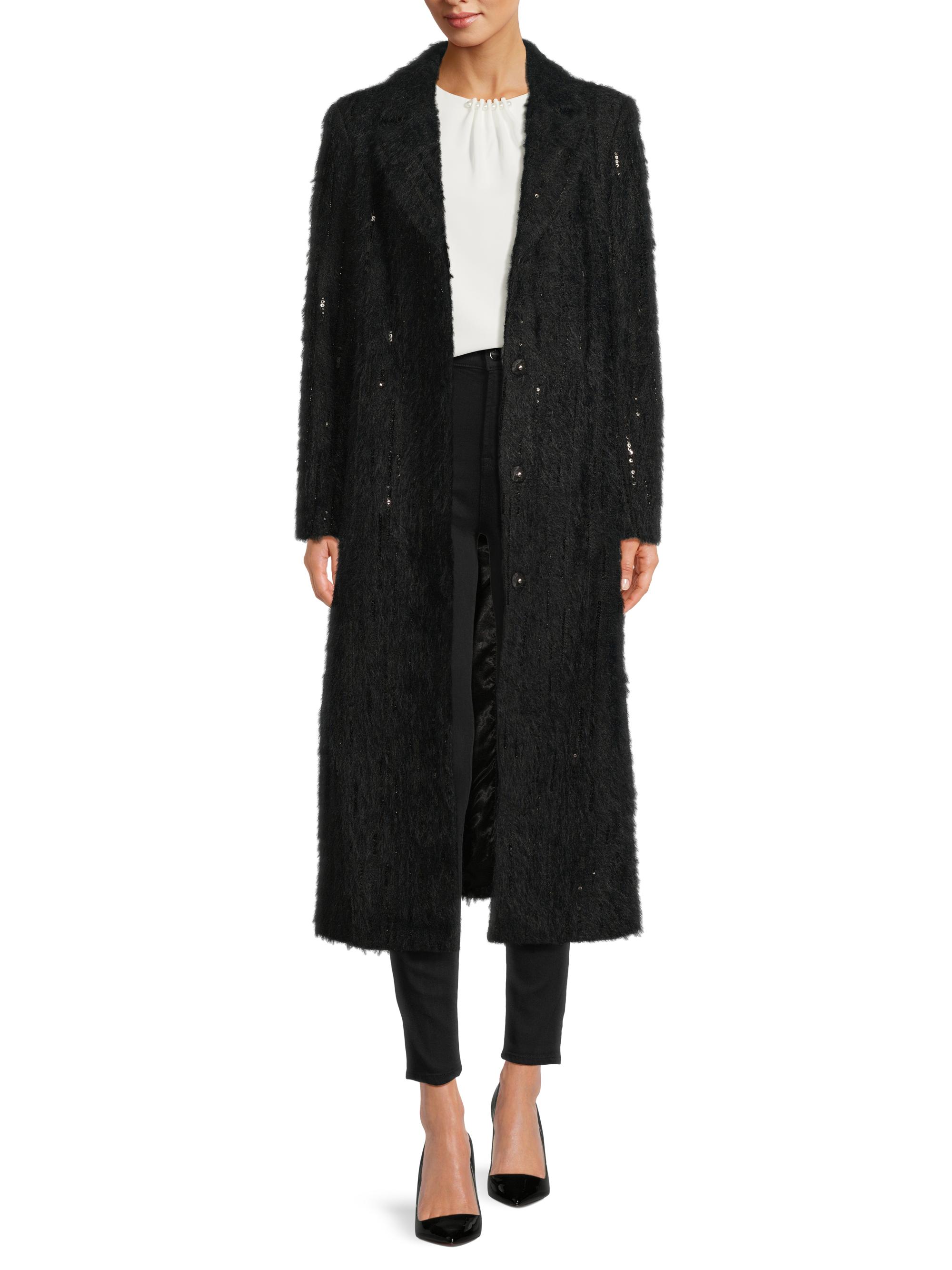 Milly Rhinestone-Embellished Long Coat | Saks Fifth Avenue