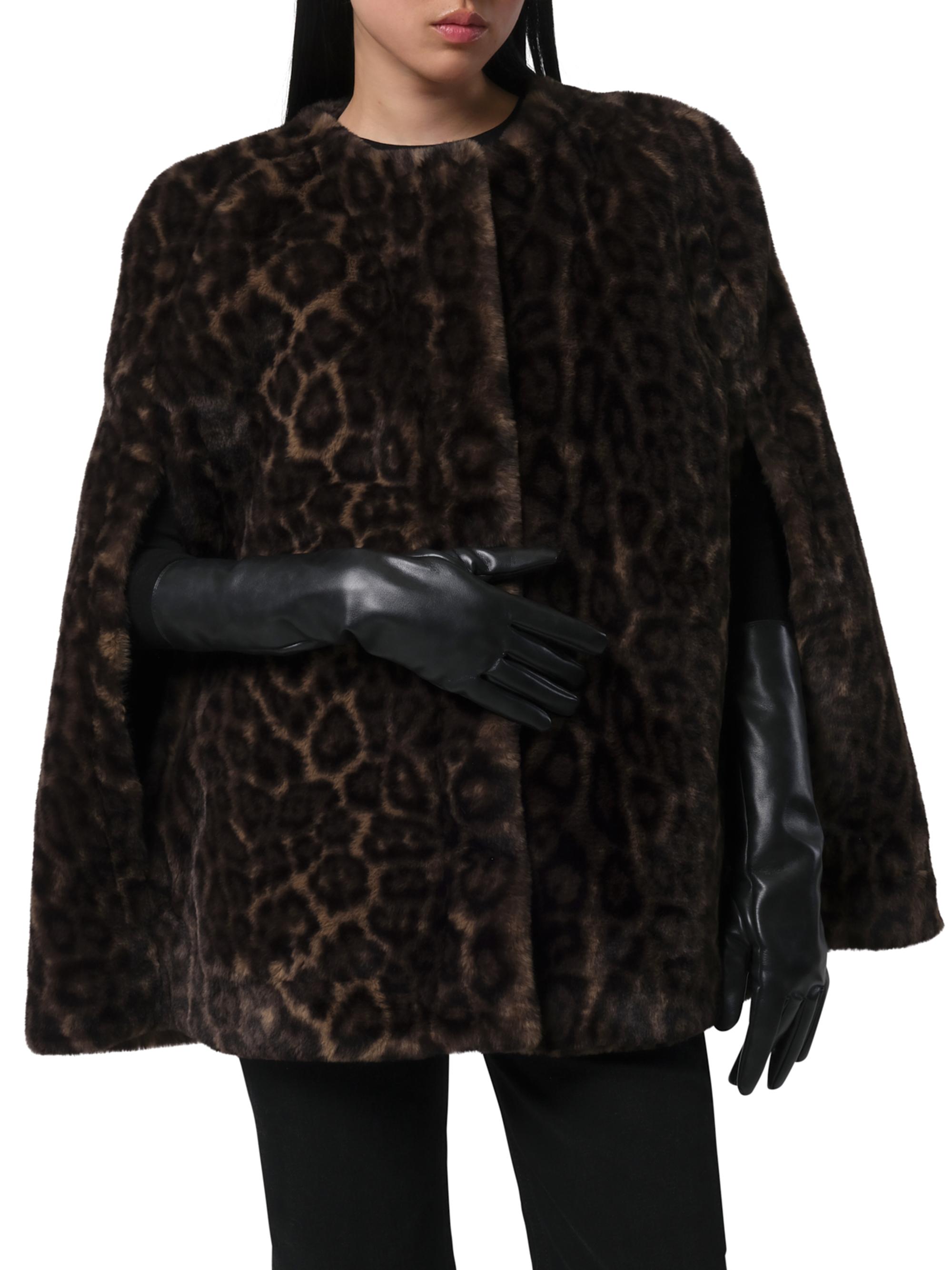 Apparis Sloane Printed Faux-Fur Cape | Saks Fifth Avenue