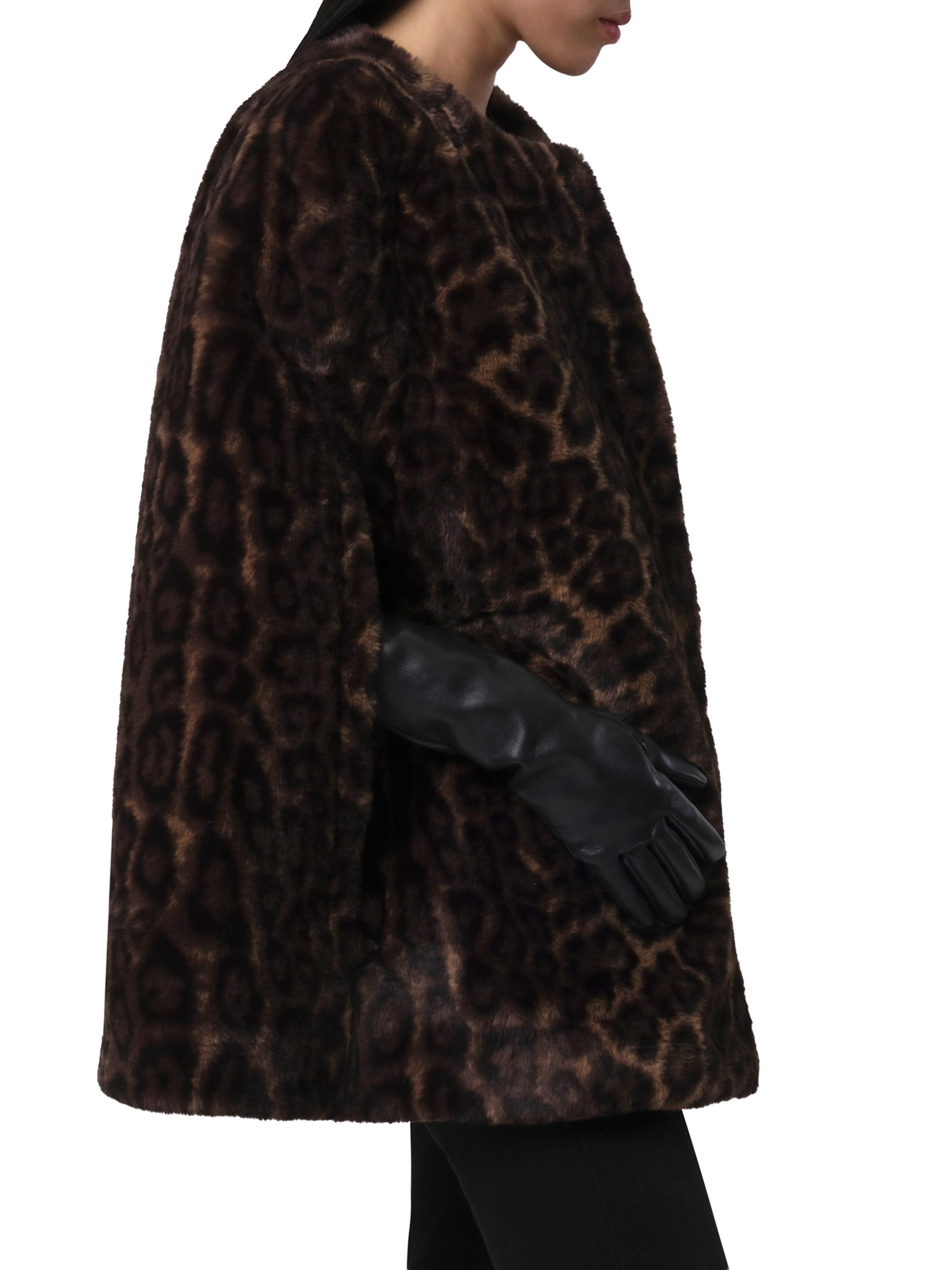Apparis Sloane Printed Faux-Fur Cape | Saks Fifth Avenue