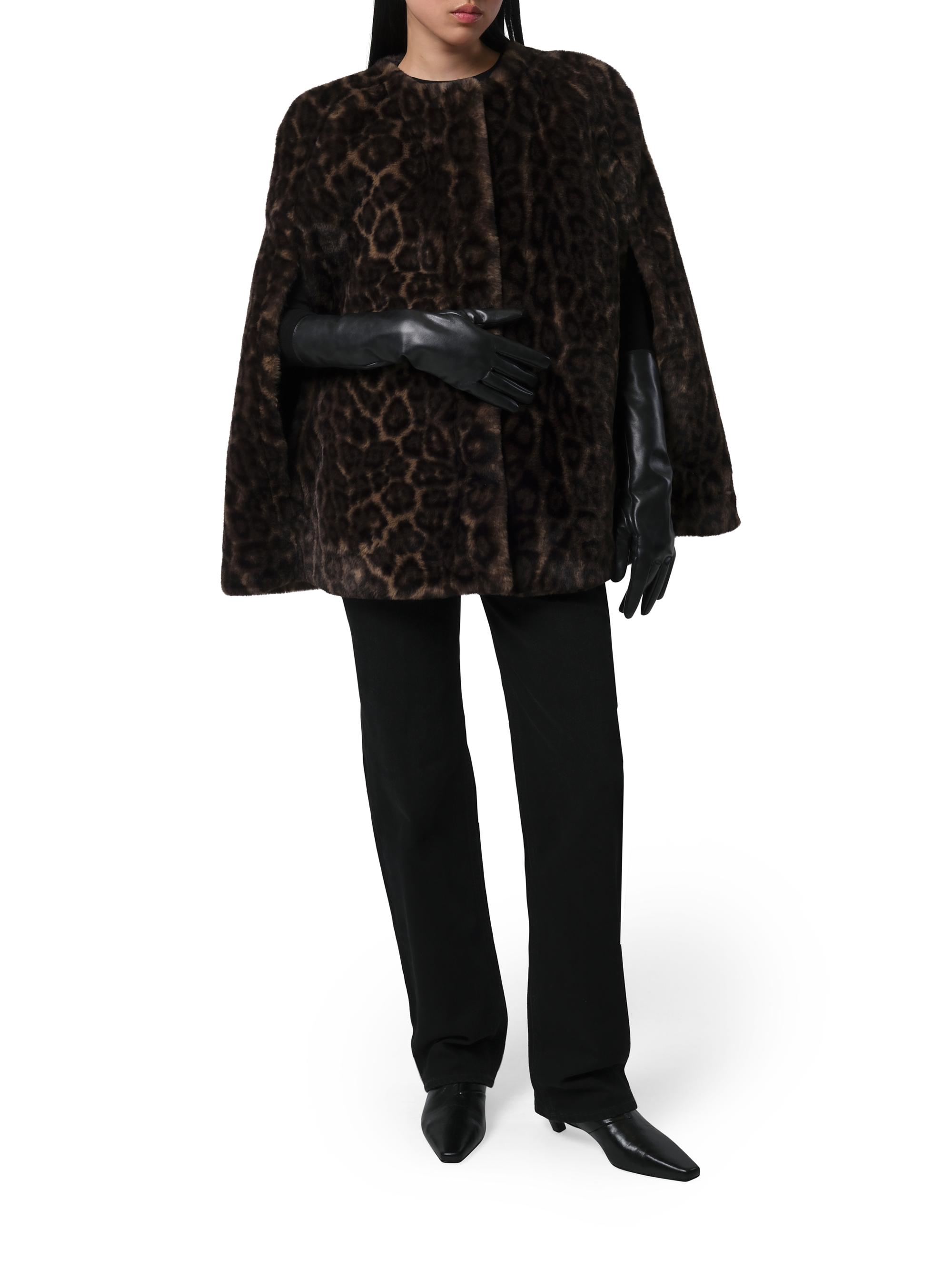 Apparis Sloane Printed Faux-Fur Cape | Saks Fifth Avenue