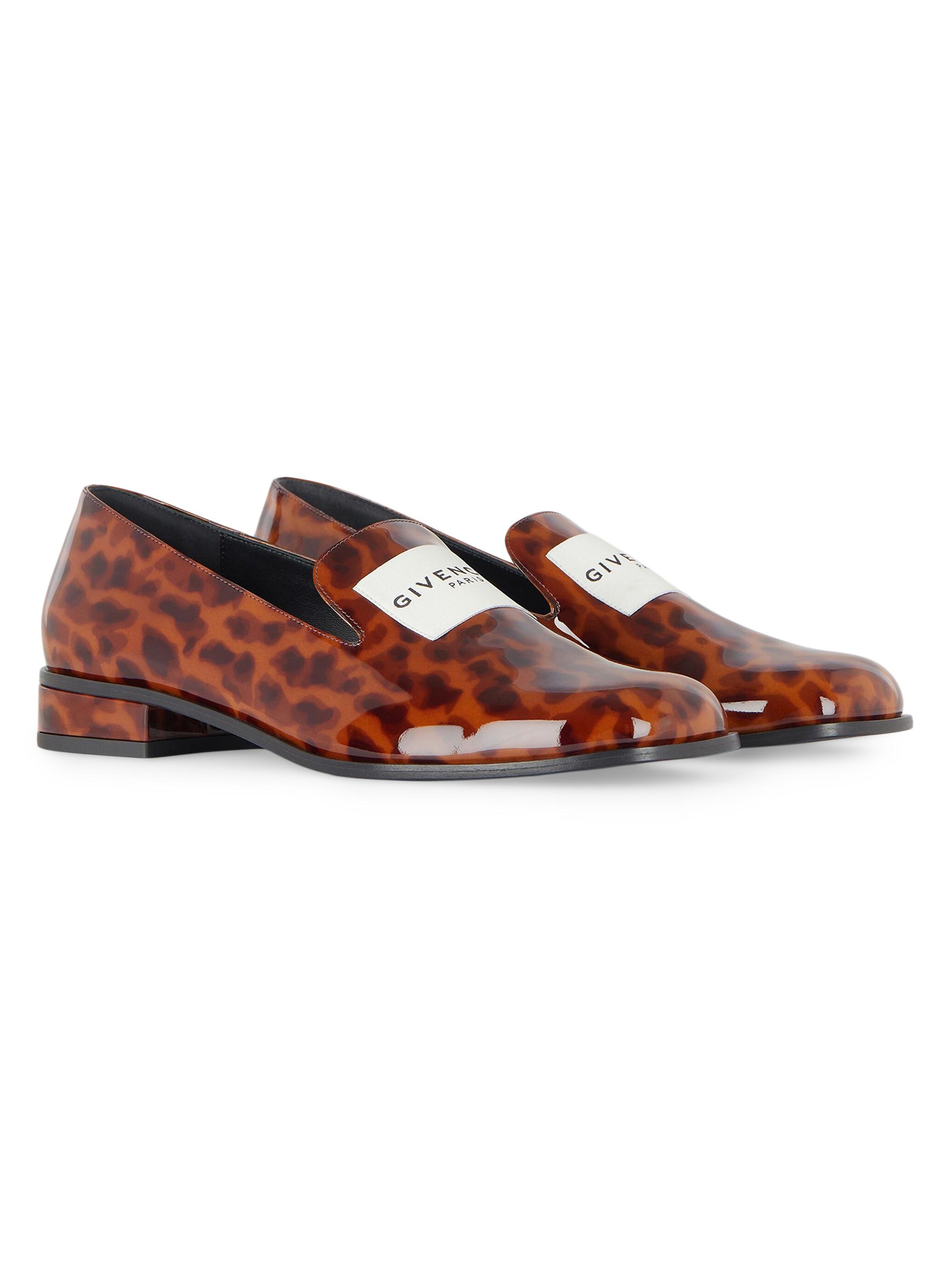 Givenchy Tux Patent Leather Tortoise Shell Loafers | Saks Fifth Avenue