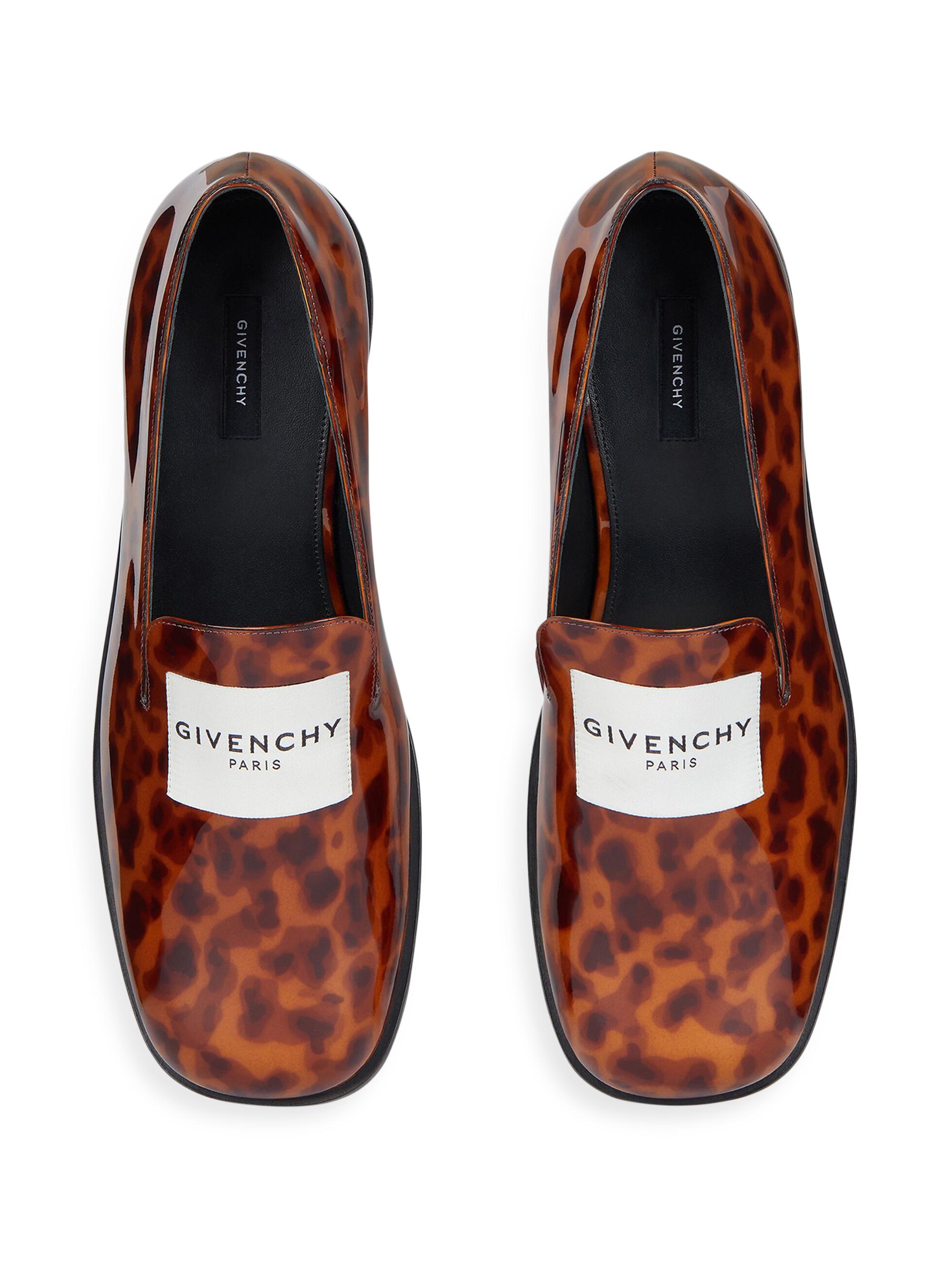 Givenchy Tux Patent Leather Tortoise Shell Loafers | Saks Fifth Avenue