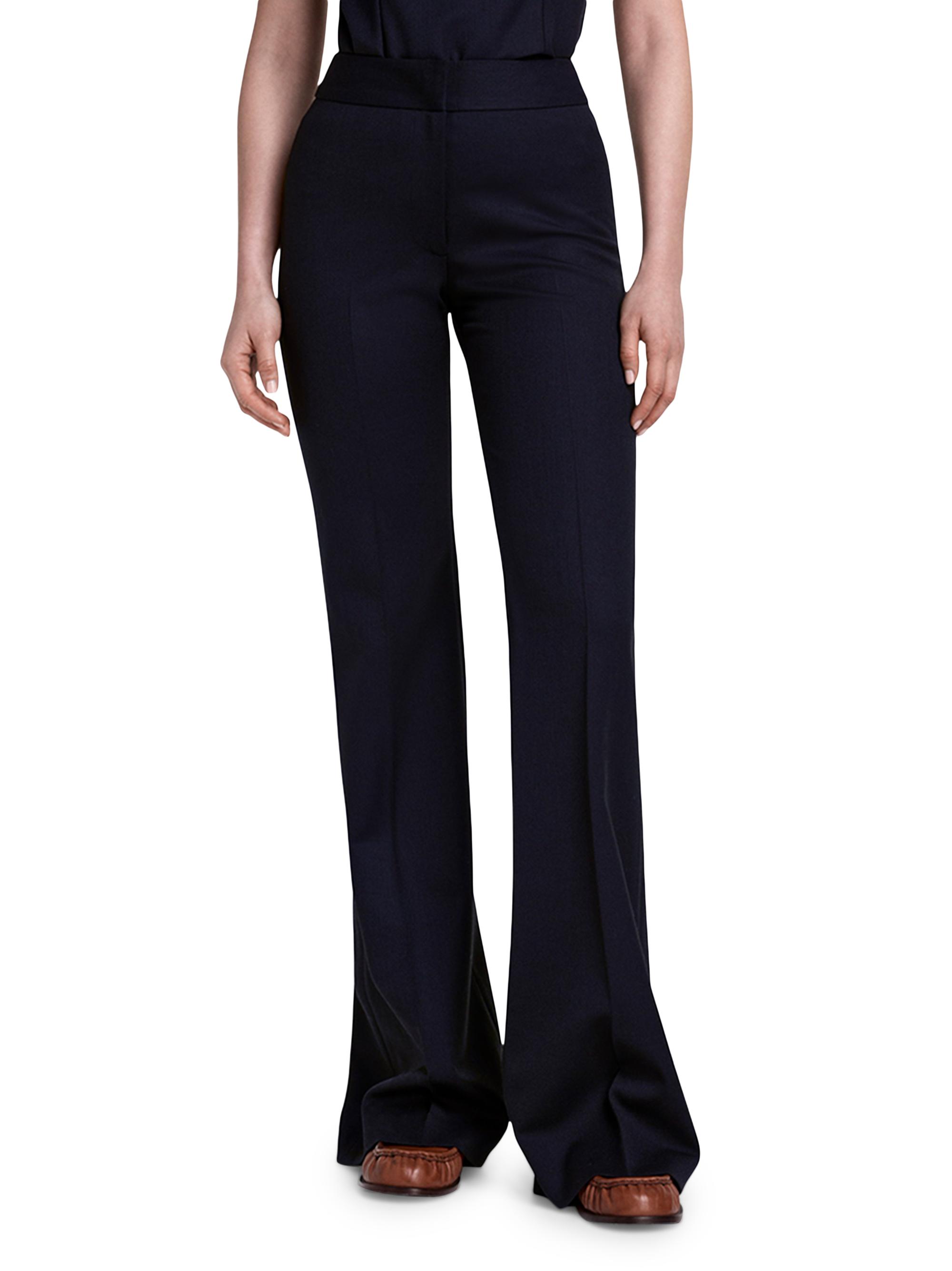 Smythe Stretch High-Rise Flare Pants | Saks Fifth Avenue