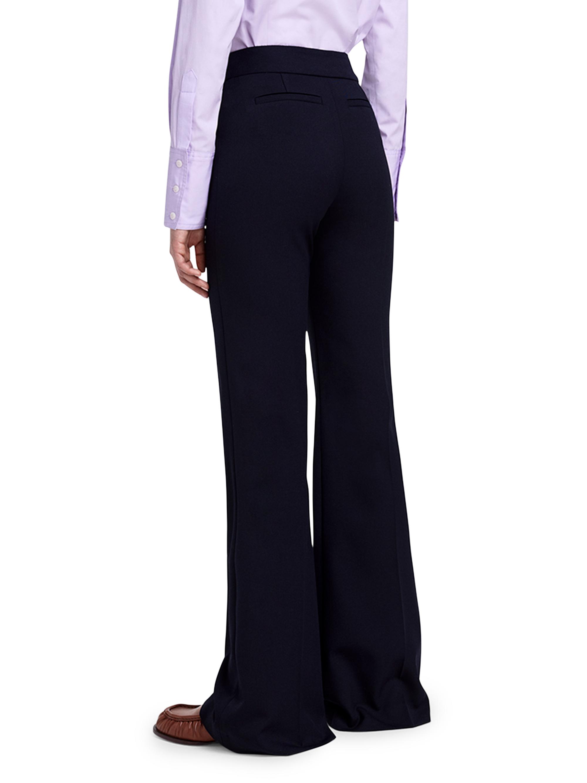 Smythe Stretch High-Rise Flare Pants | Saks Fifth Avenue