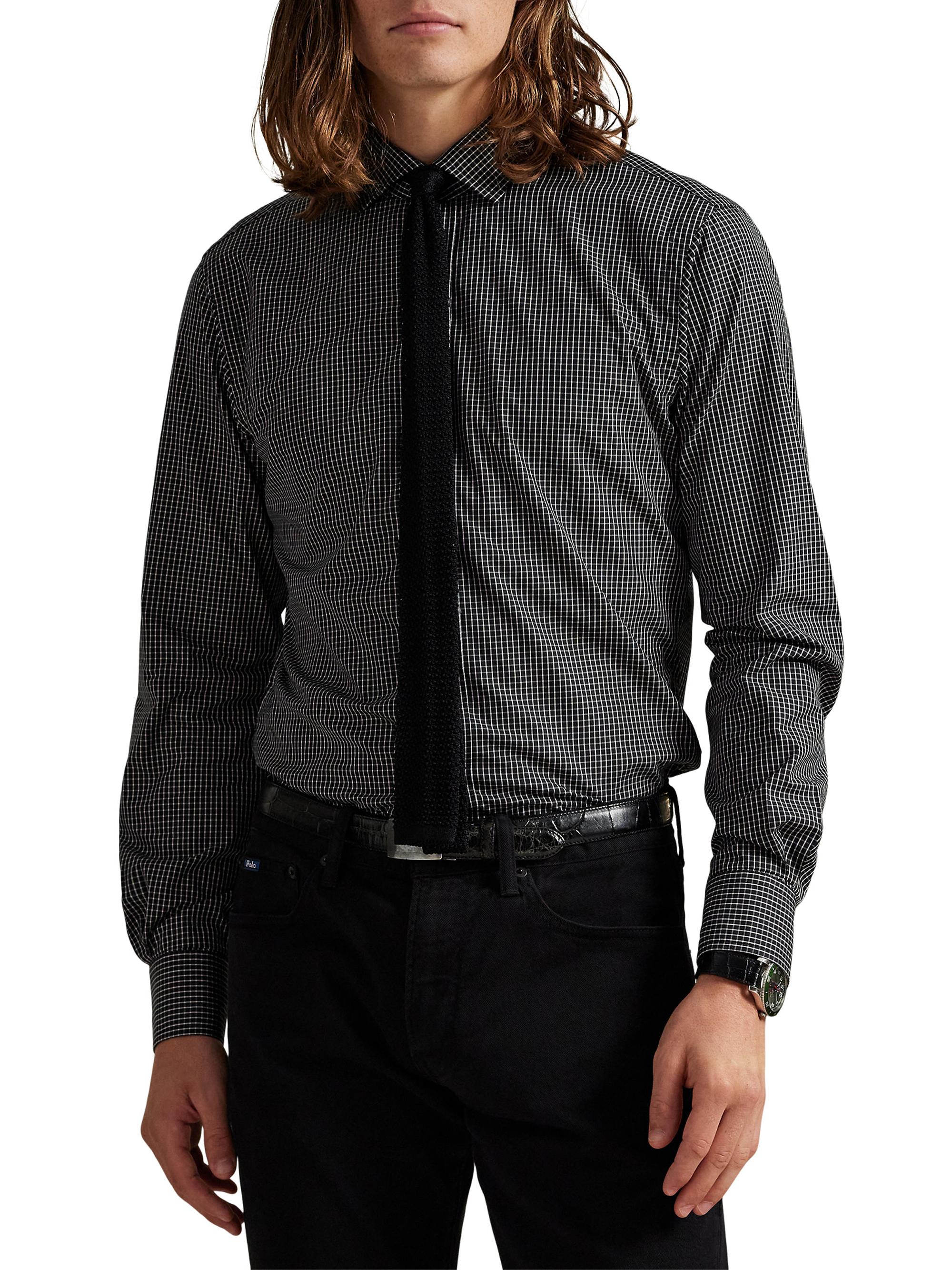 Polo Ralph Lauren Custom-Fit Plaid Poplin Shirt | Saks Fifth Avenue