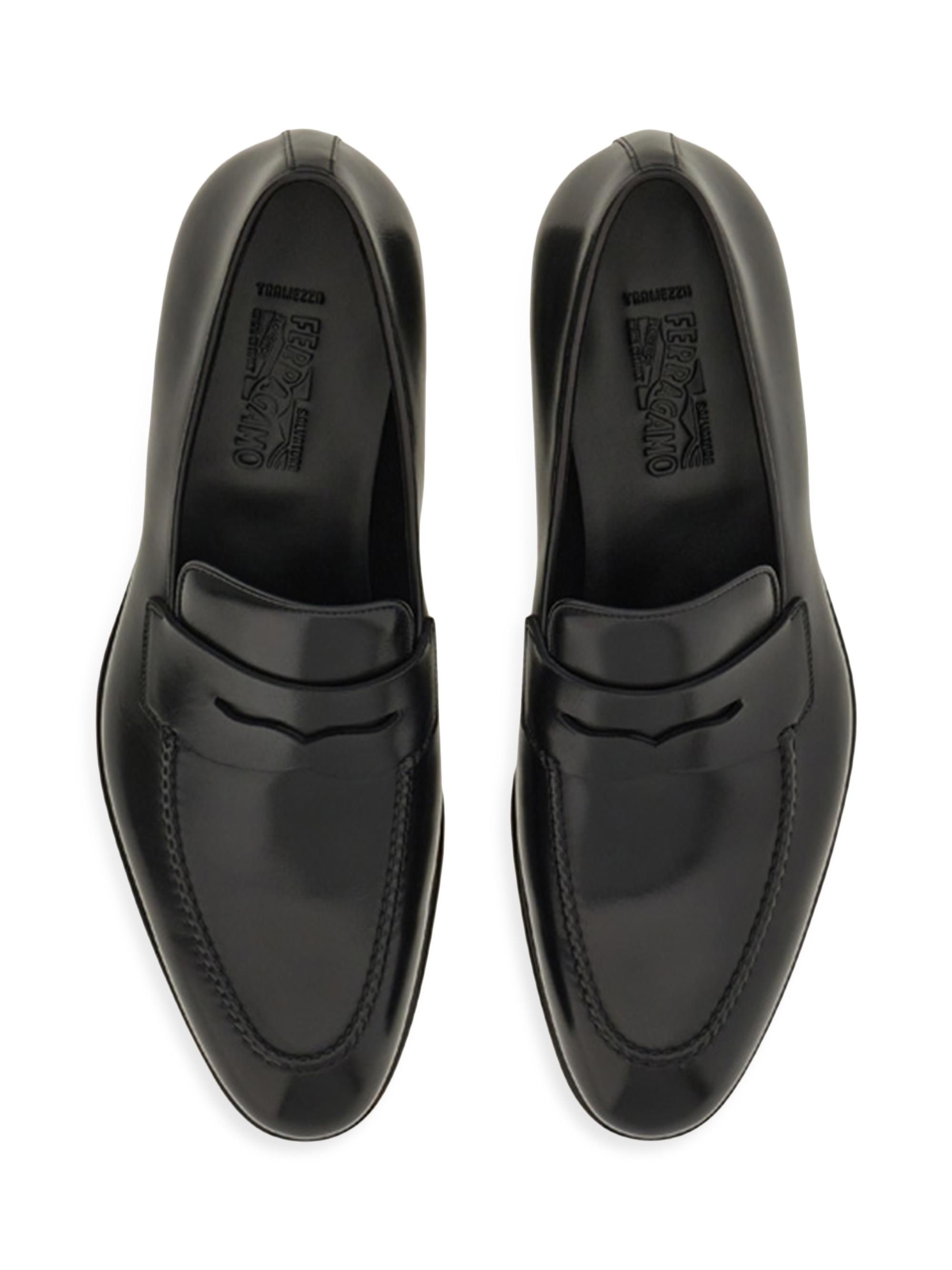 FERRAGAMO Brandy Patent Leather Penny Loafers | Saks Fifth Avenue