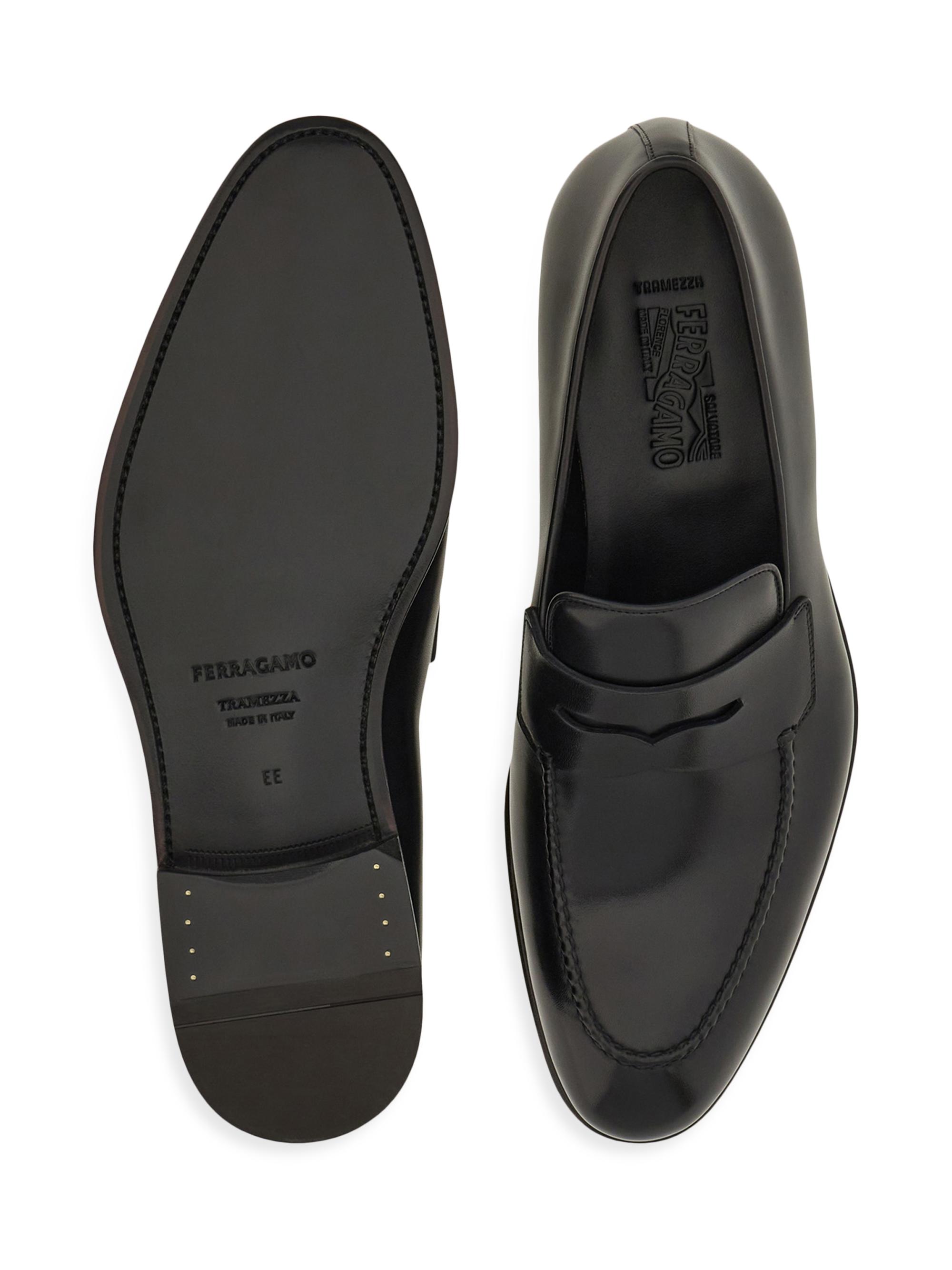 FERRAGAMO Brandy Patent Leather Penny Loafers | Saks Fifth Avenue