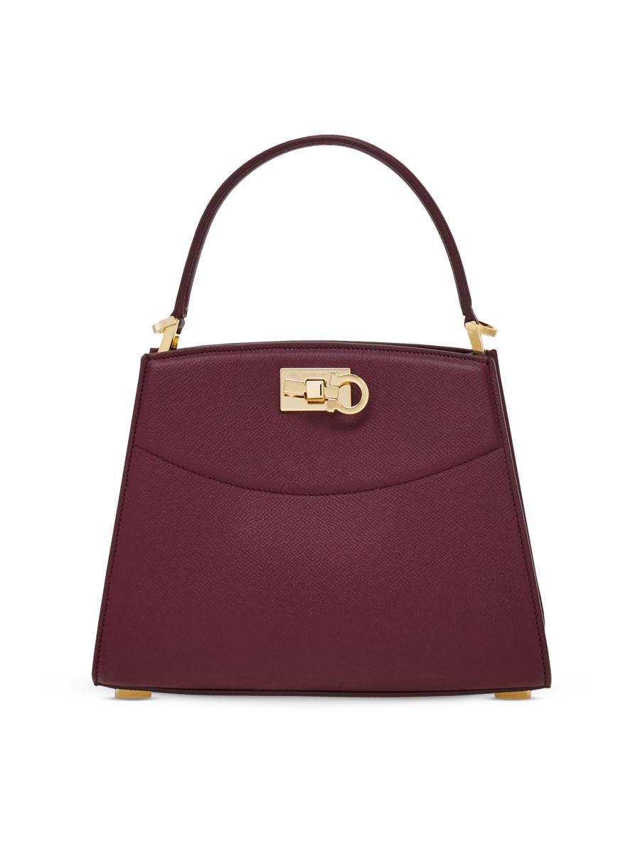 FERRAGAMO Studio Box Leather Top Handle Bag | Saks Fifth Avenue